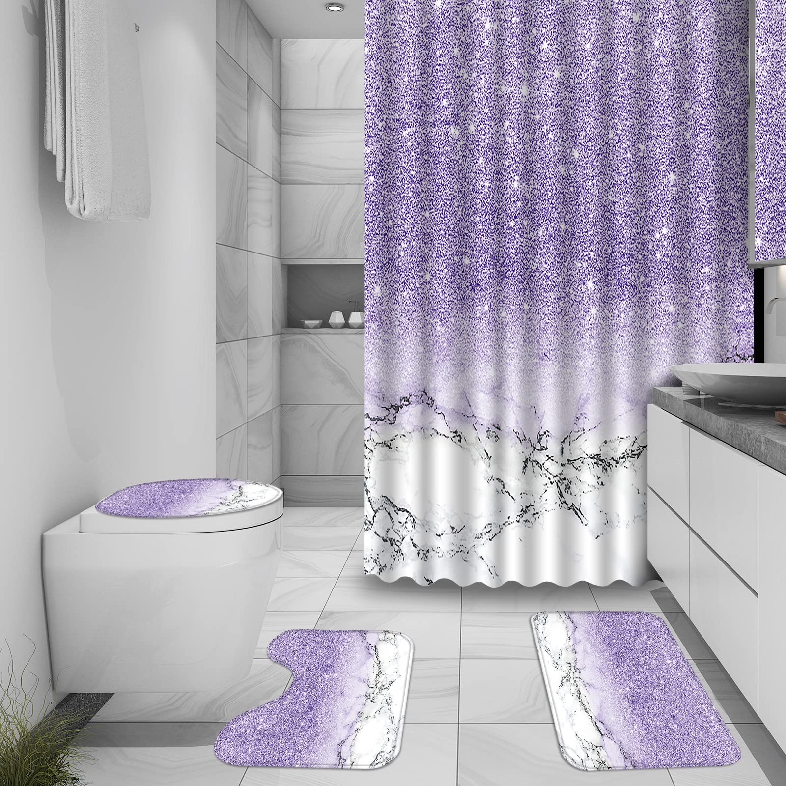 Purple Sparkly Toilet
