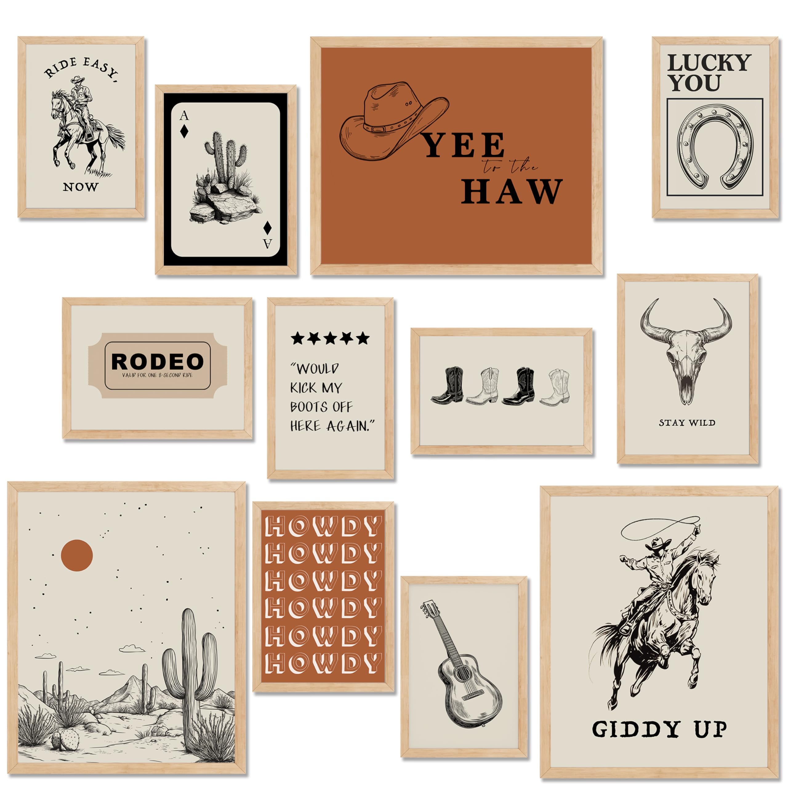 Amazon.com: TwoDays Western Wall Decor, Retro Southwest Wall Art, Wild ...