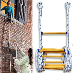 Amazon.co.jp: Emergency Stair Ladder Rope Ladder Emergency Stairs ...