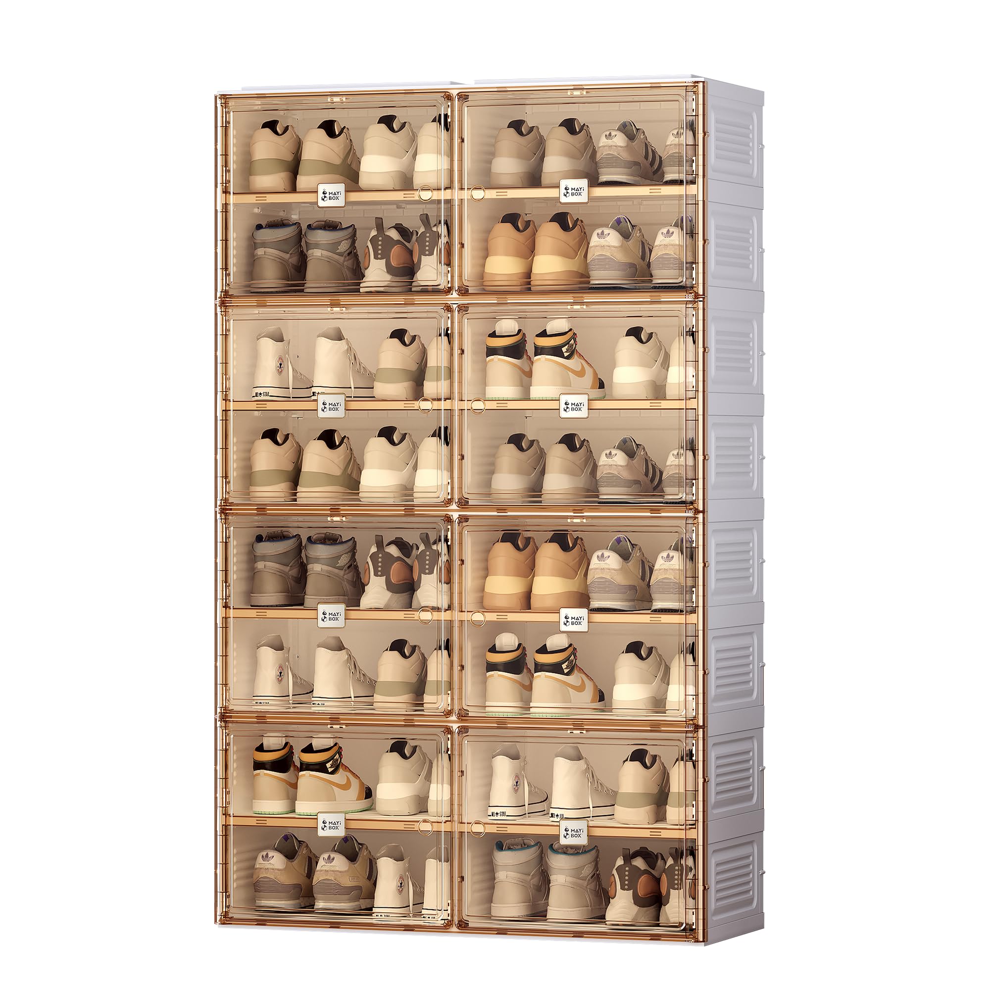 Mayi Box Shoe Storage Cabinet, Tall Shoe Racks Storage Cabinet for ...