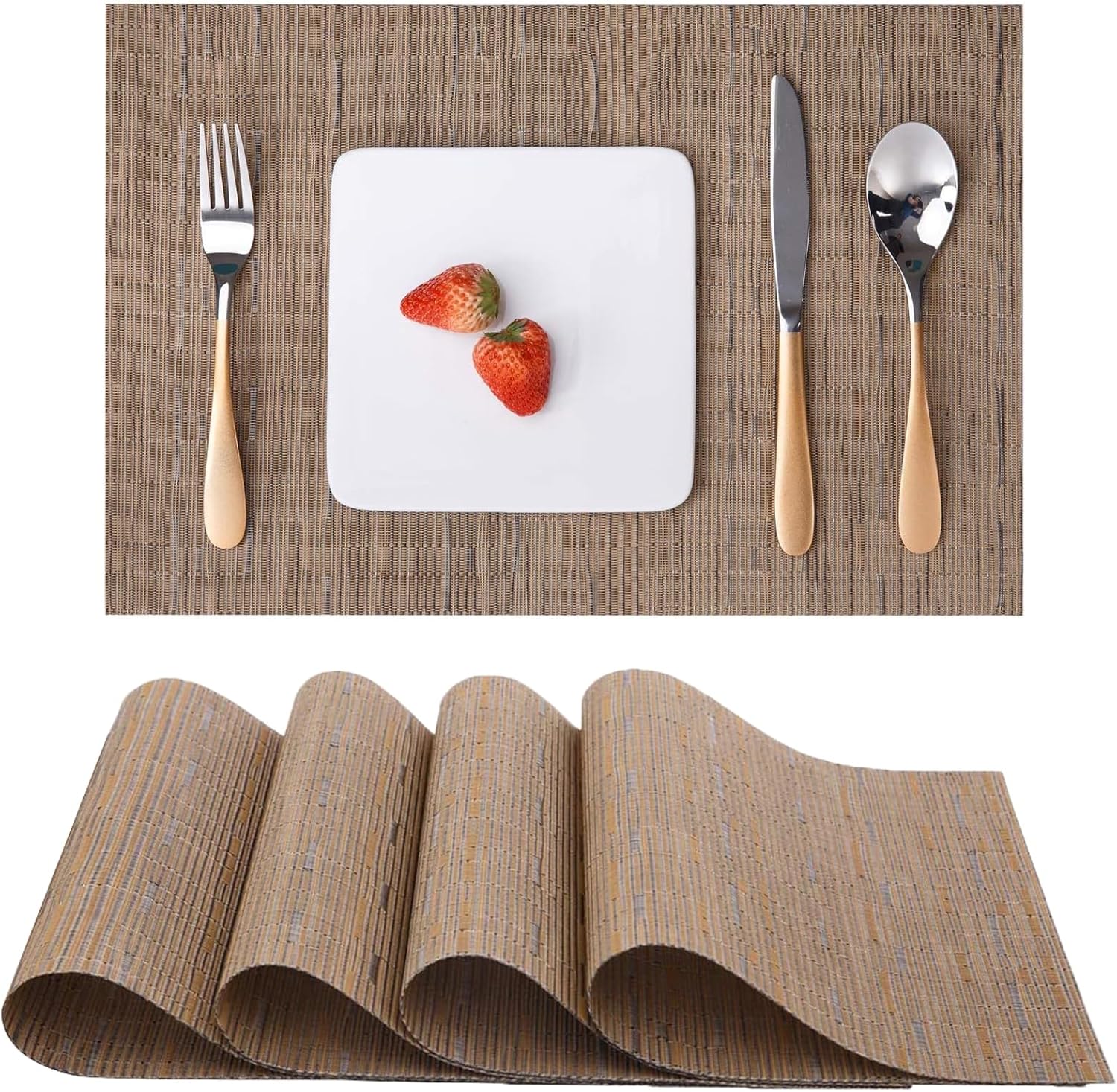Amazon.com: Myir JUN Place Mats, Table Mats Set of 4 Indoor Placemats ...
