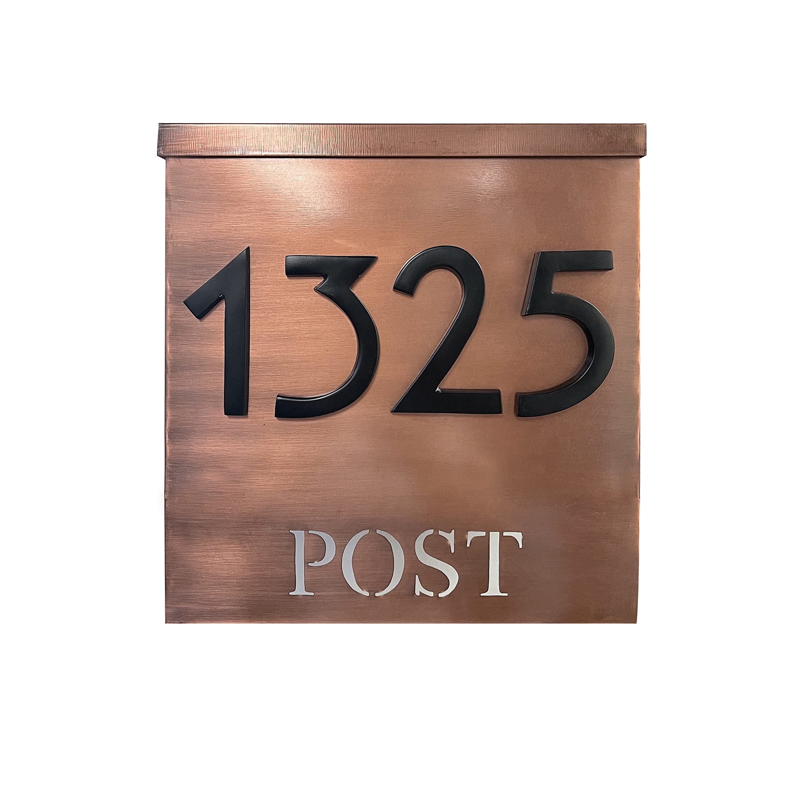 Snapklik.com : NACH Magnetic House Numbers, 4 Inch Aluminum Black House ...