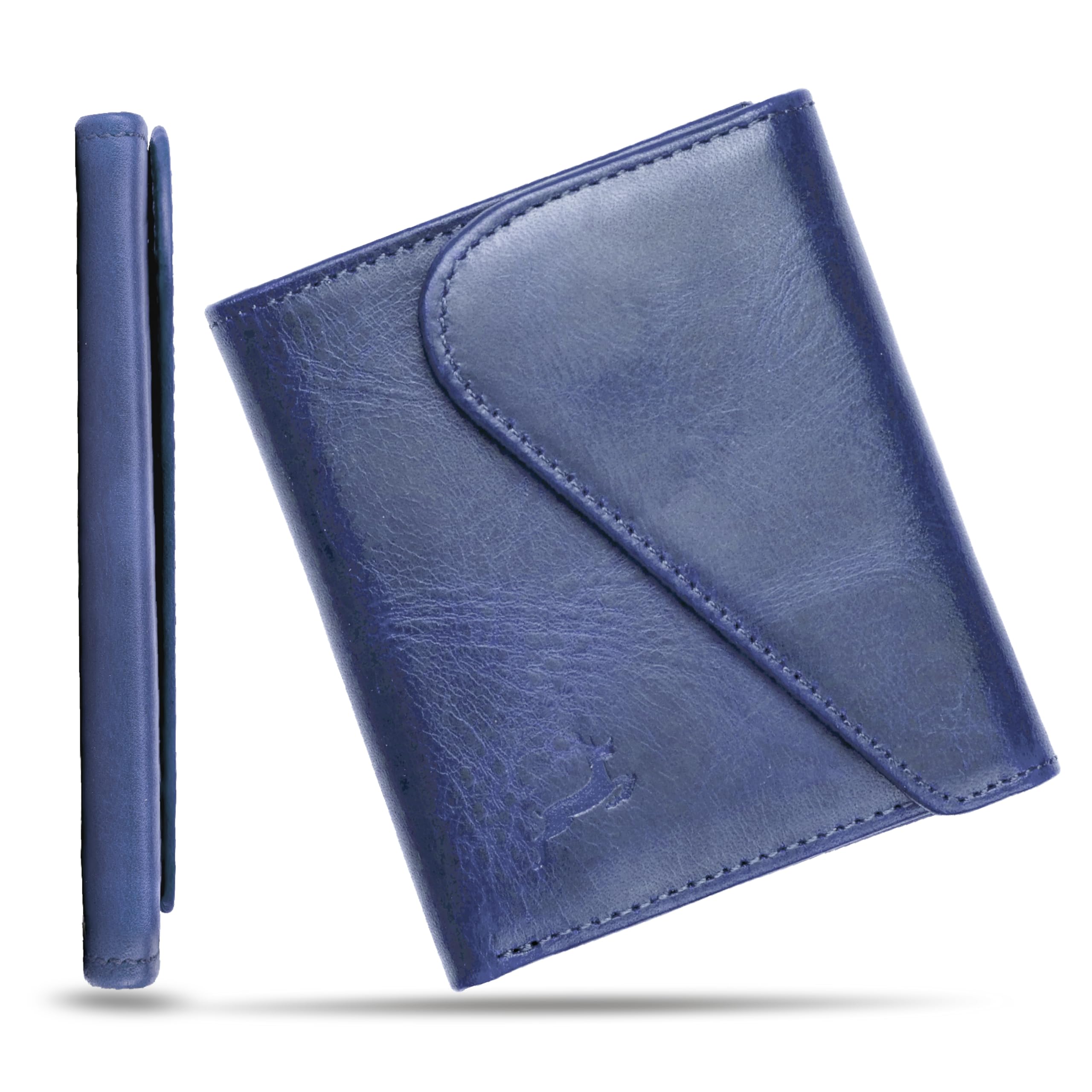 Amazon.com: Deerhandamde Wallets for Men | Minimalist Leather Wallet ...