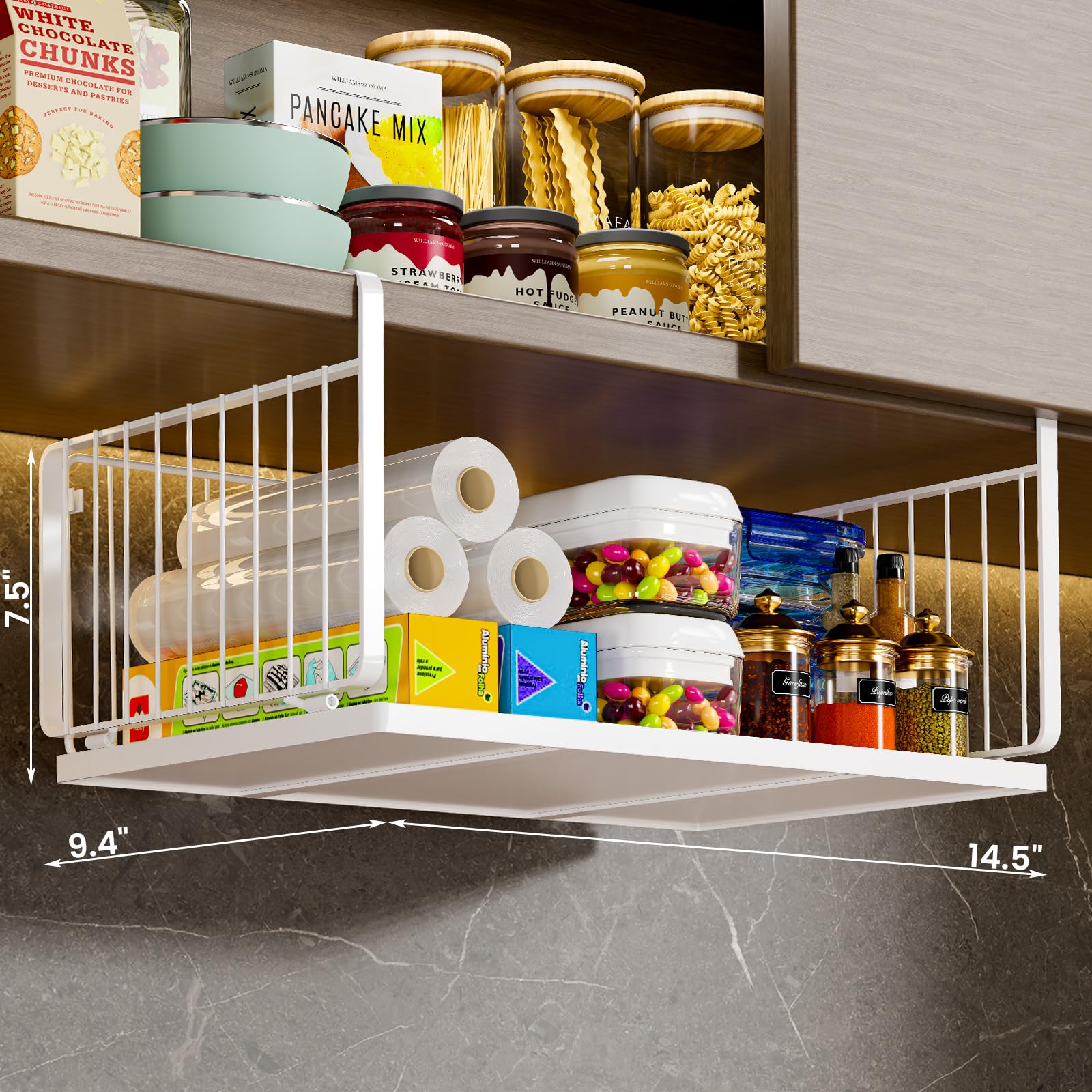 Snapklik.com : TAILI Under Shelf Basket, Hanging Storage Baskets For ...