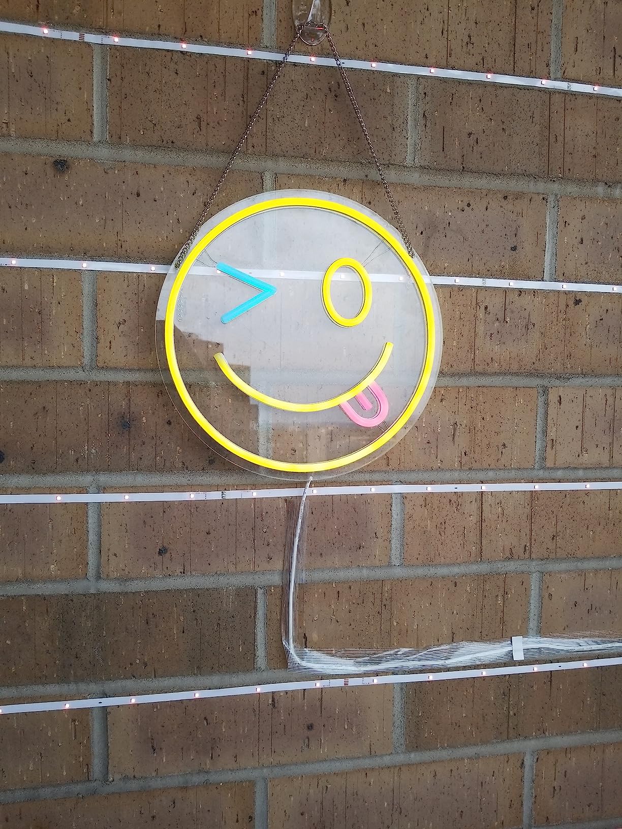 $6/mo - Finance Smiley Face Neon Sign, Smiley Neon Sign for Wall Decor ...
