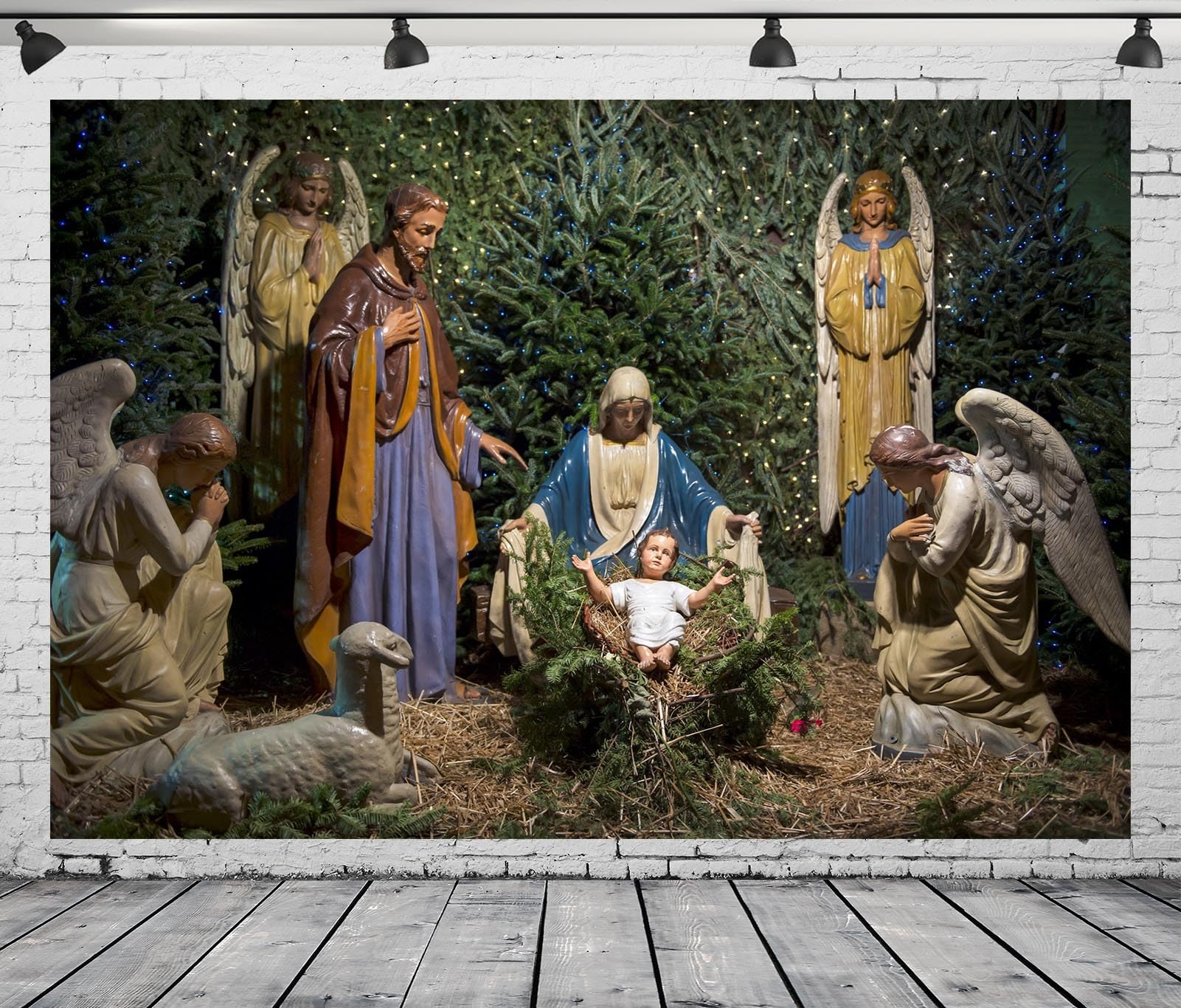 Jerusalem Backdrop BELECO 5x3ft Fabric Nativity Scene Backdrop ...