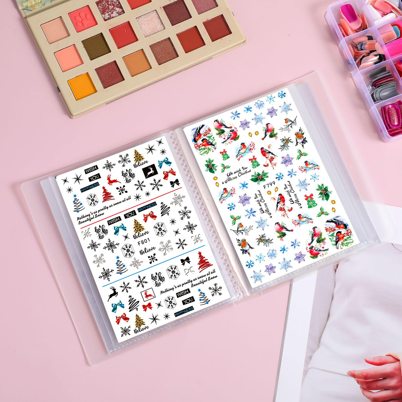 Postcard Album A6 Sticker Album - 40-Page Clear Binder For Organizing ...