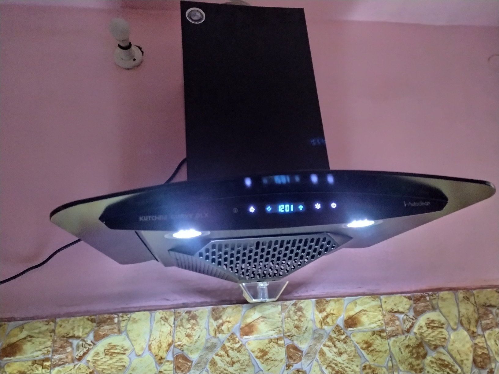 Kutchina Kitchen Chimney Curvy DLX 60 cm a chimni for Kitchen autoclean ...