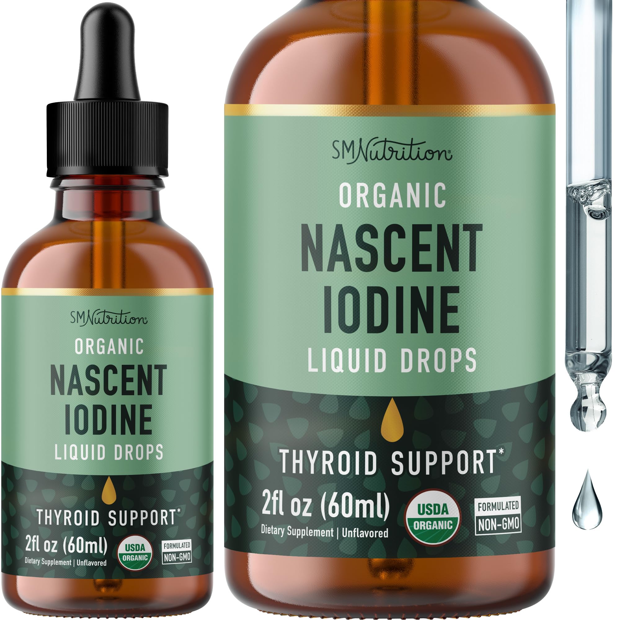 Amazon.com: Organic Iodine Liquid for Thyroid Support | Nascent Iodine ...