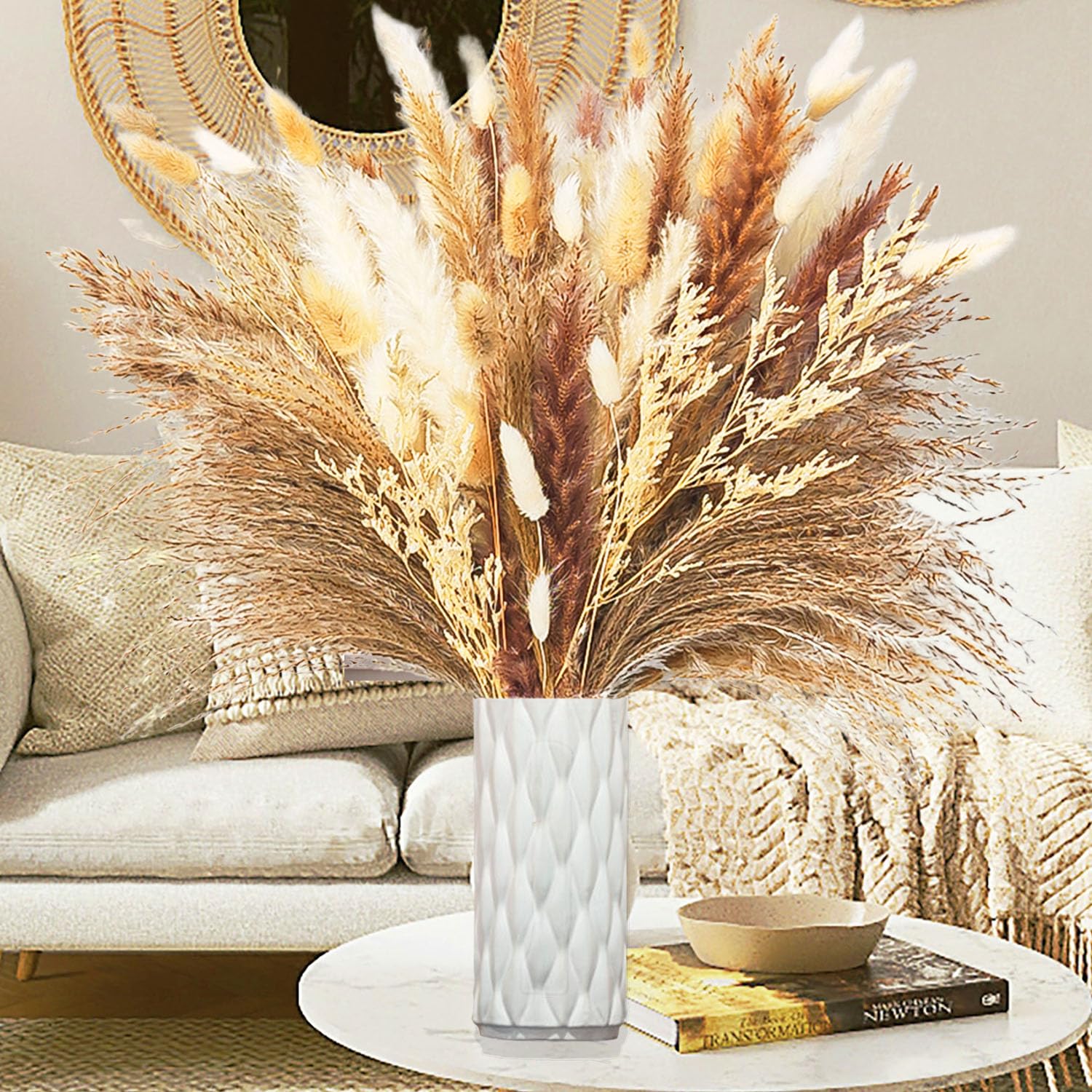 Amazon.com: Dried Pampas Grass Decor - Perfect Theme for Holidays, Boho ...