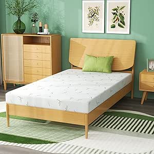 Amazon.com: wOod-it Twin Mattress, 6 inch Twin Size Memory Foam Mattresses in a Box Cooling Gel ...