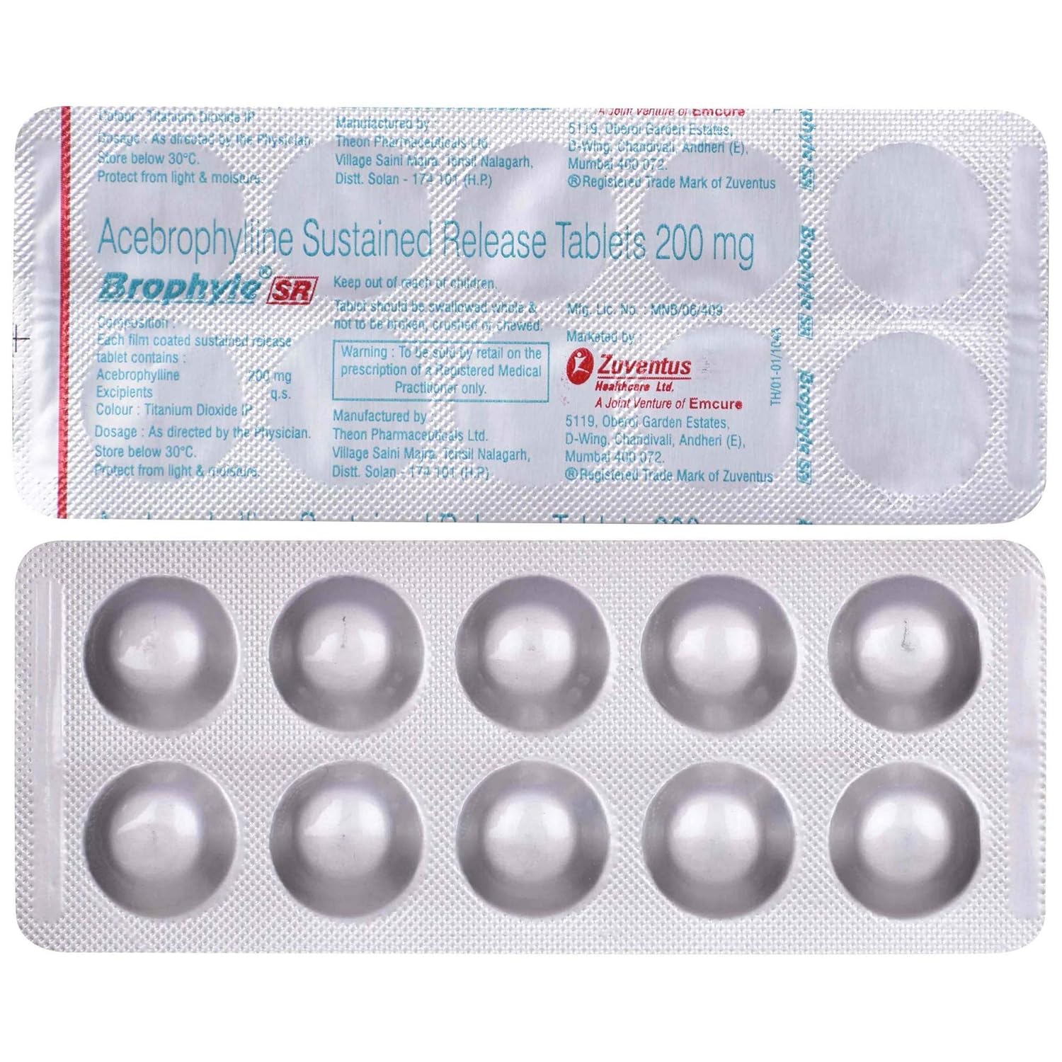 Brophyle SR 200mg - Strip of 10 Tablets : Amazon.in: Health & Personal Care