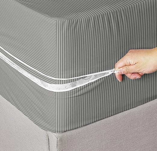 Amazon Brand - Umi Premium Cotton 220TC 78 x 72 x 8 King Size Double ...