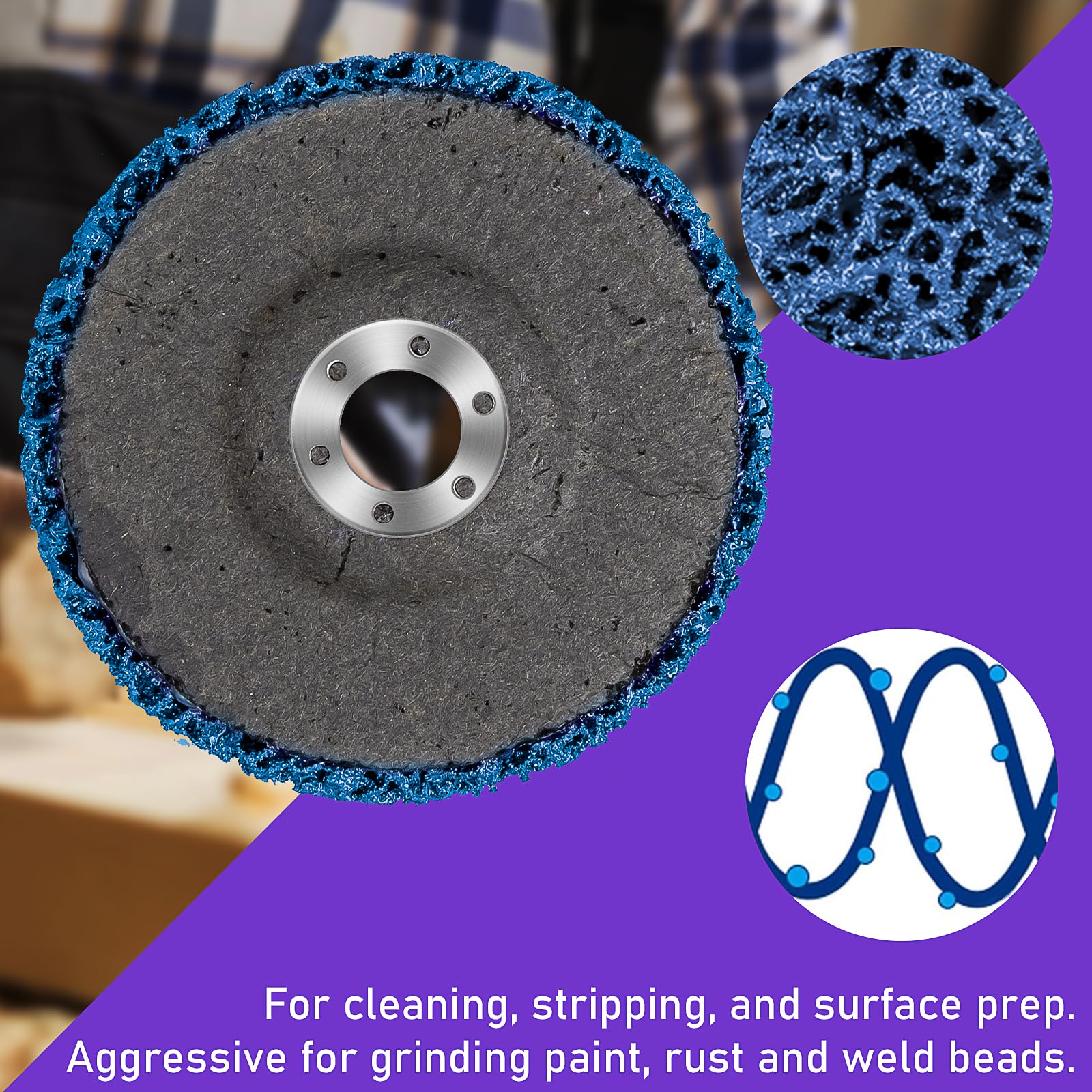 4.5 Inch Angle Grinder Discs 10-Pack 4-1/2" Paint Stripping Discs For ...