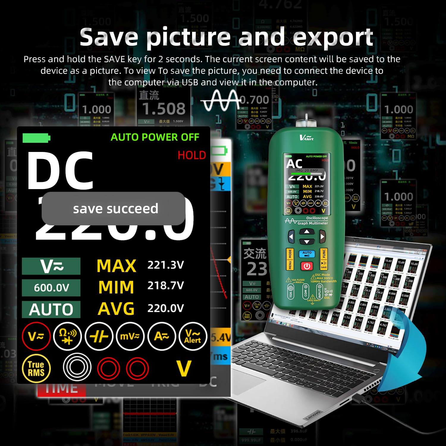 Snapklik.com : WEELIAO 3 In 1 Smart Oscilloscope Graph Multimeter ...