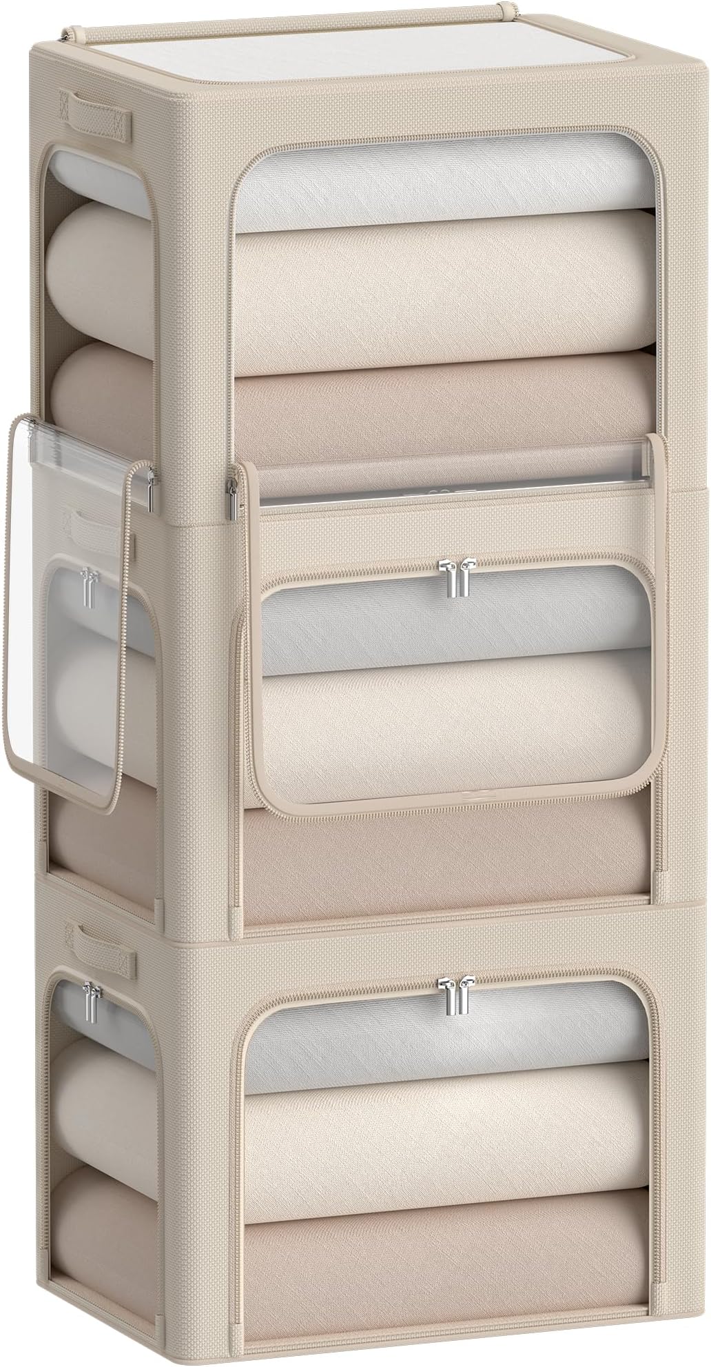 Amazon.com: Stackable Clothes Storage Box for Clothing Gadgets,Steel ...