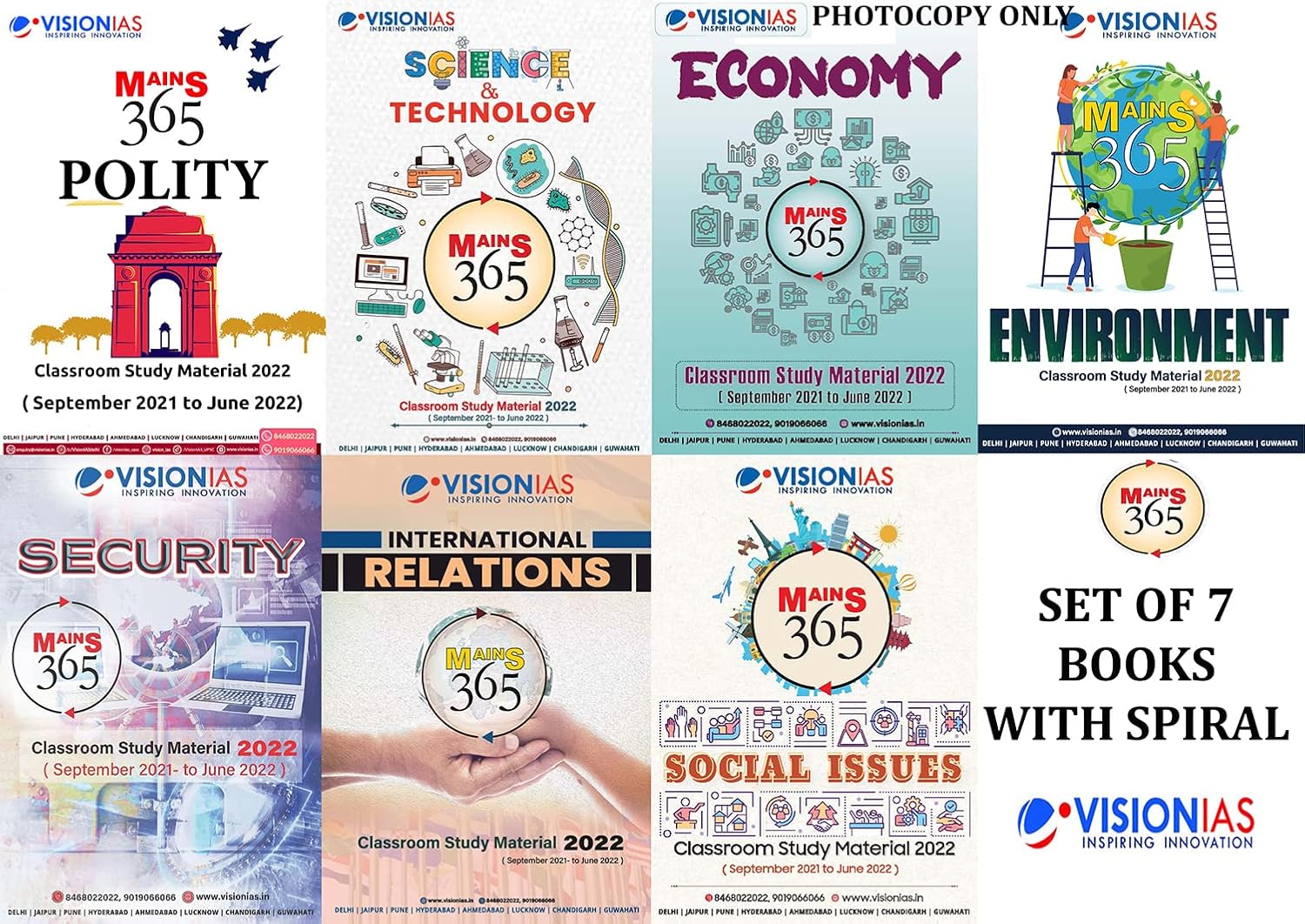 Vision IAS Mains 365 Polity Science and Tech Economy Security ...