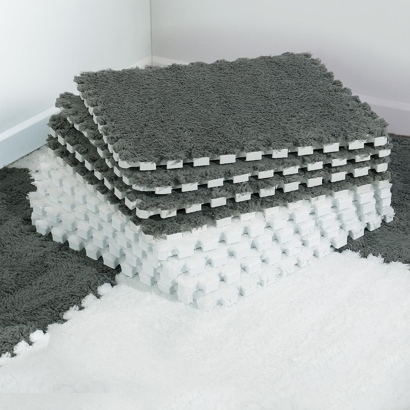 Amazon.com: Banana Nation Plush Puzzle Foam Floor Mat - Interlocking ...