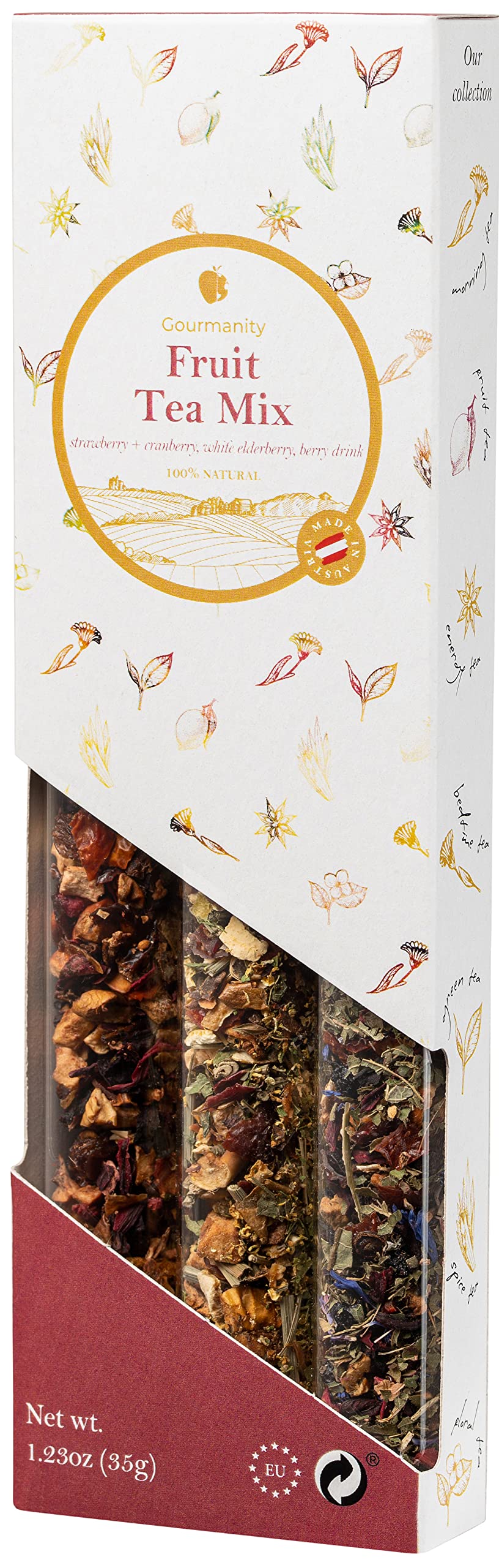 Amazon.com : Gourmanity Fruity Loose Tea Sampler Gift Set, 3 Refreshing ...