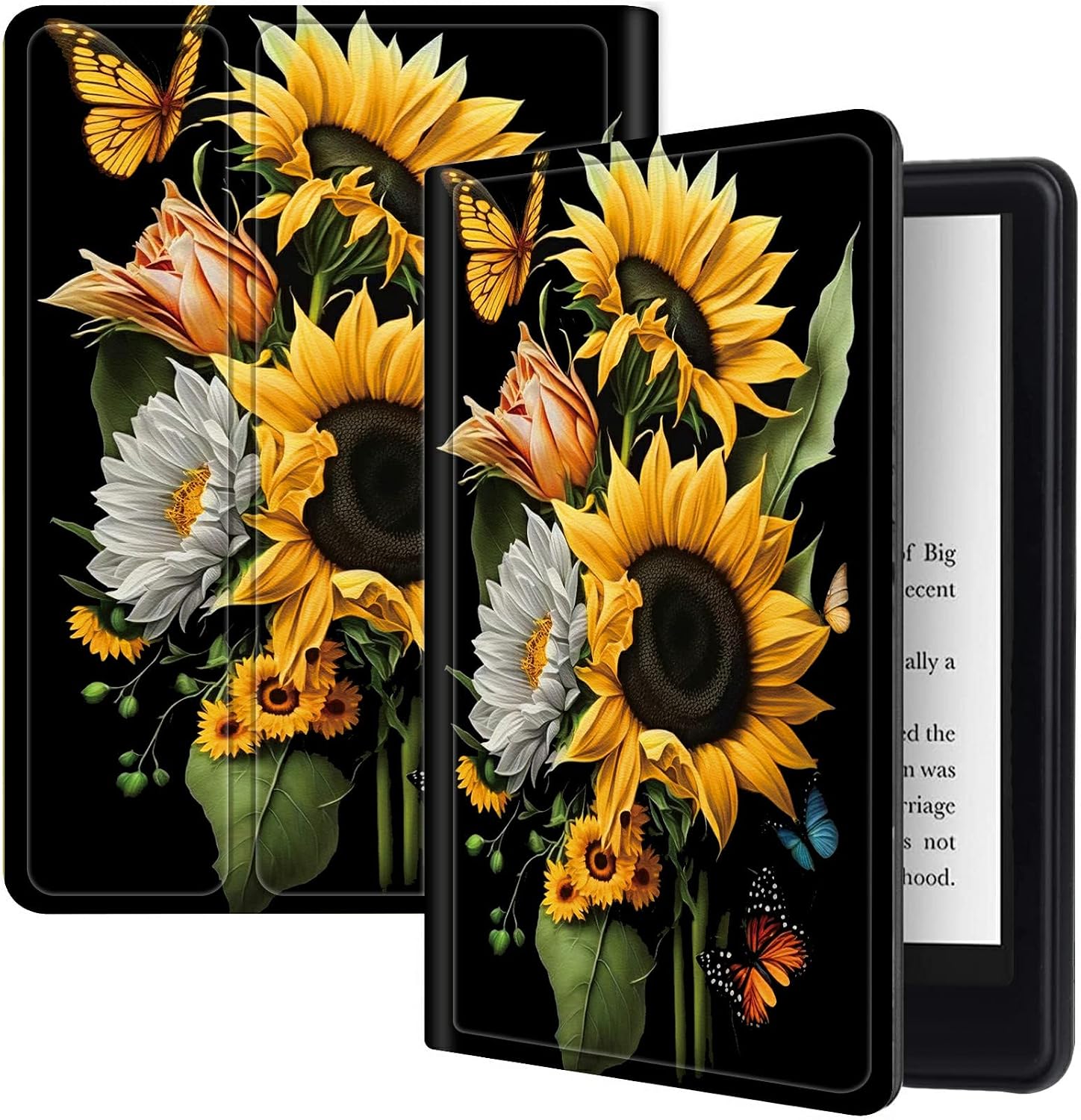 Amazon.com: Butterfly Sunflower Case for All-New 6.8 inch Kindle ...