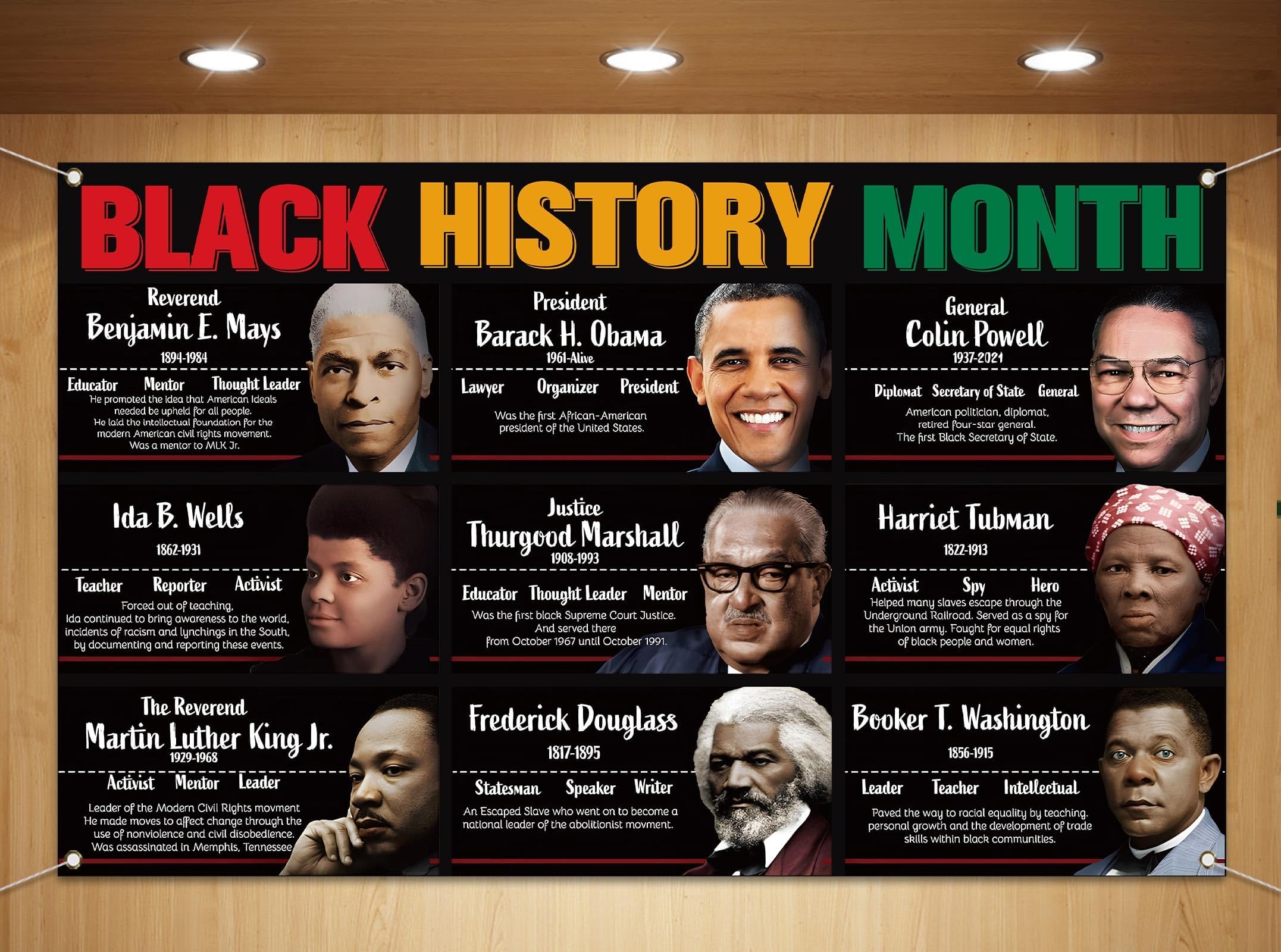 Amazon.com : Sunwer Black History Month Photo Booth Backdrop African ...