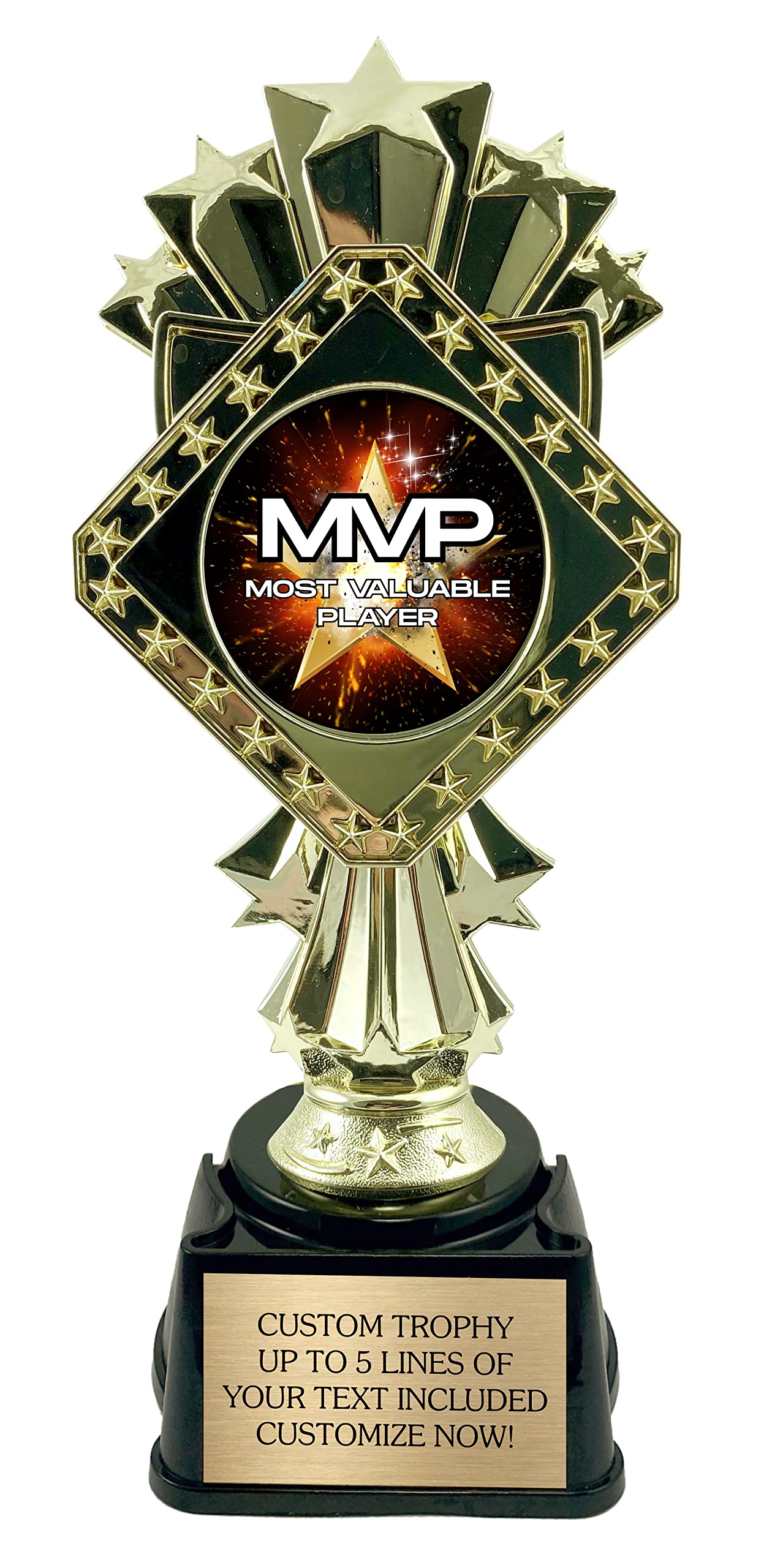 Amazon.com: MVP Trophy - Award with Engraved Plate - 9” Tall ...