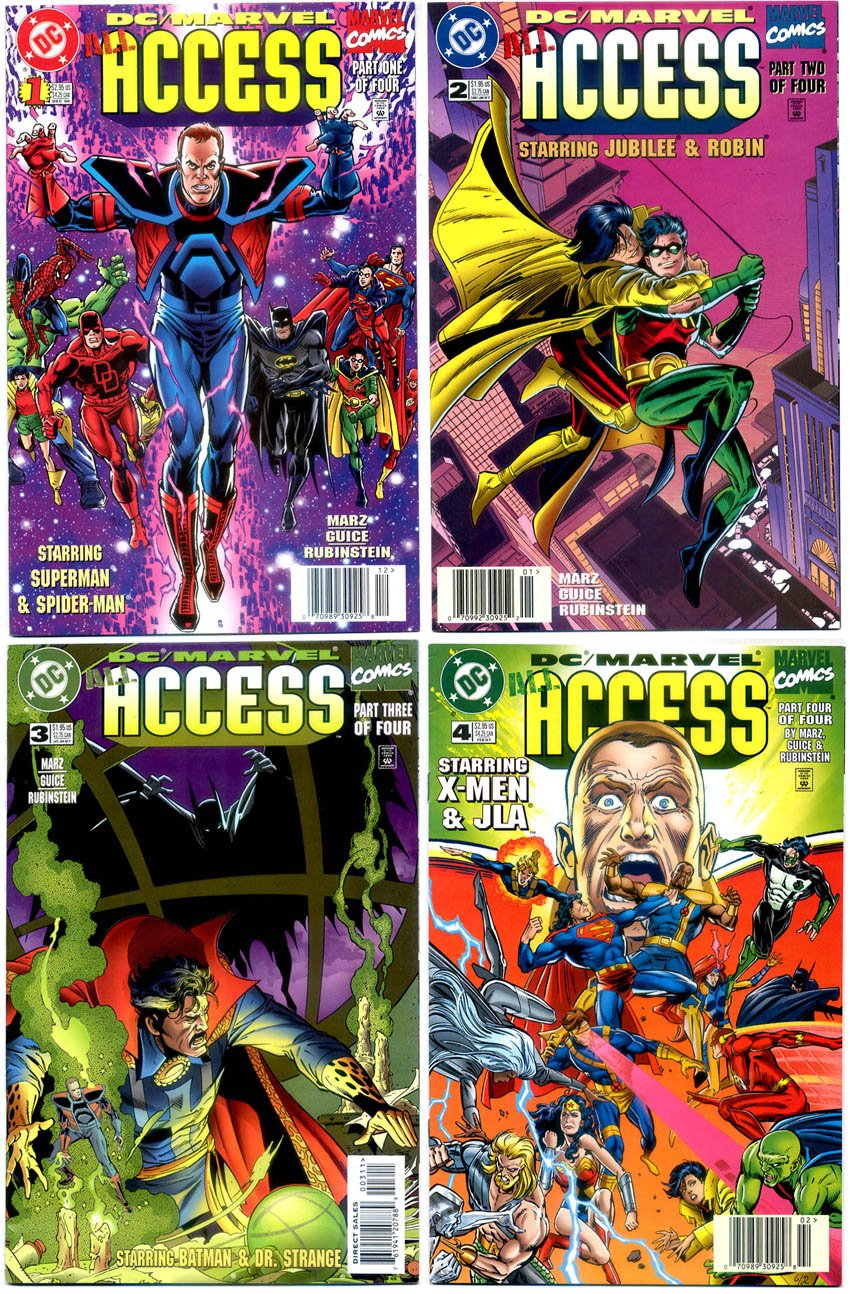 DC/Marvel All Access, No. 1 - 4: Marvel Comics - DC Comics, Marvel ...