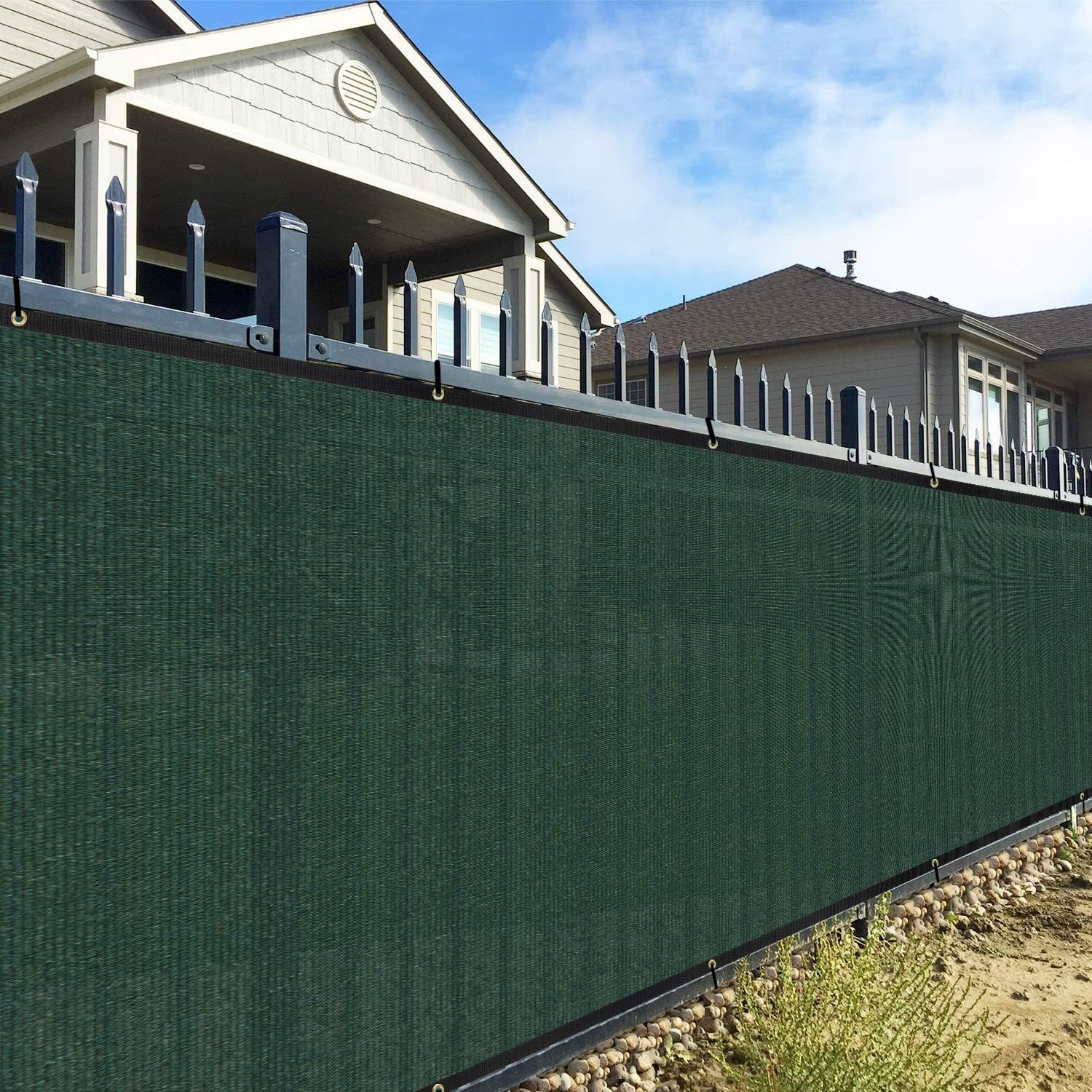 Amazon.com : AwnPro Privacy Fence Screens Green 4' x 50' Sun Block ...