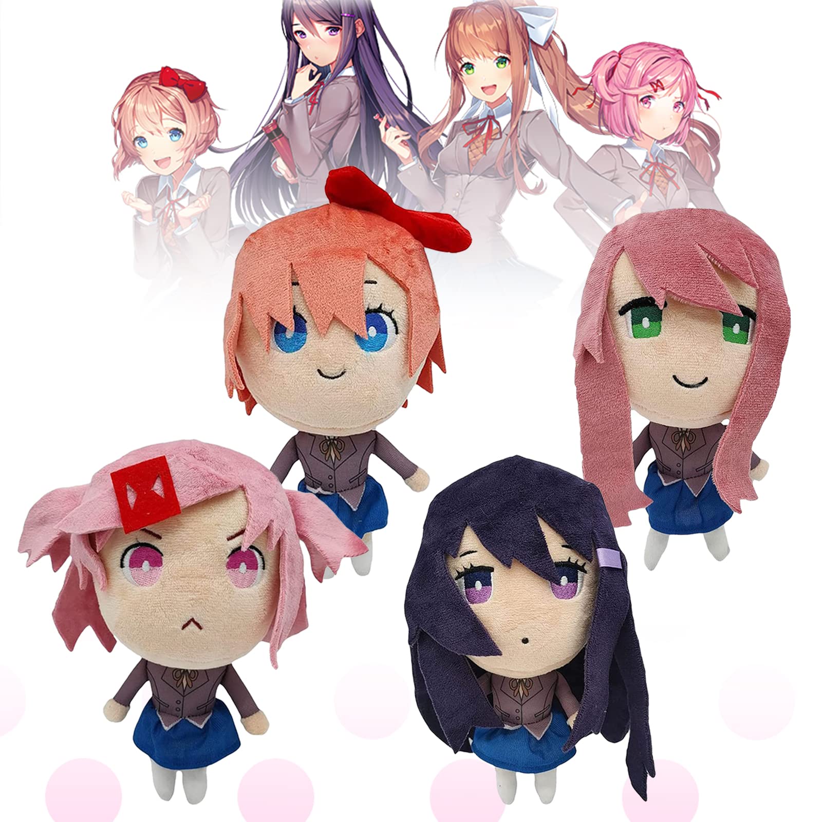 Buy HUIO Ddlc Plush 8.2in Doki Literature Club Natsuki/Monika/Yuri ...