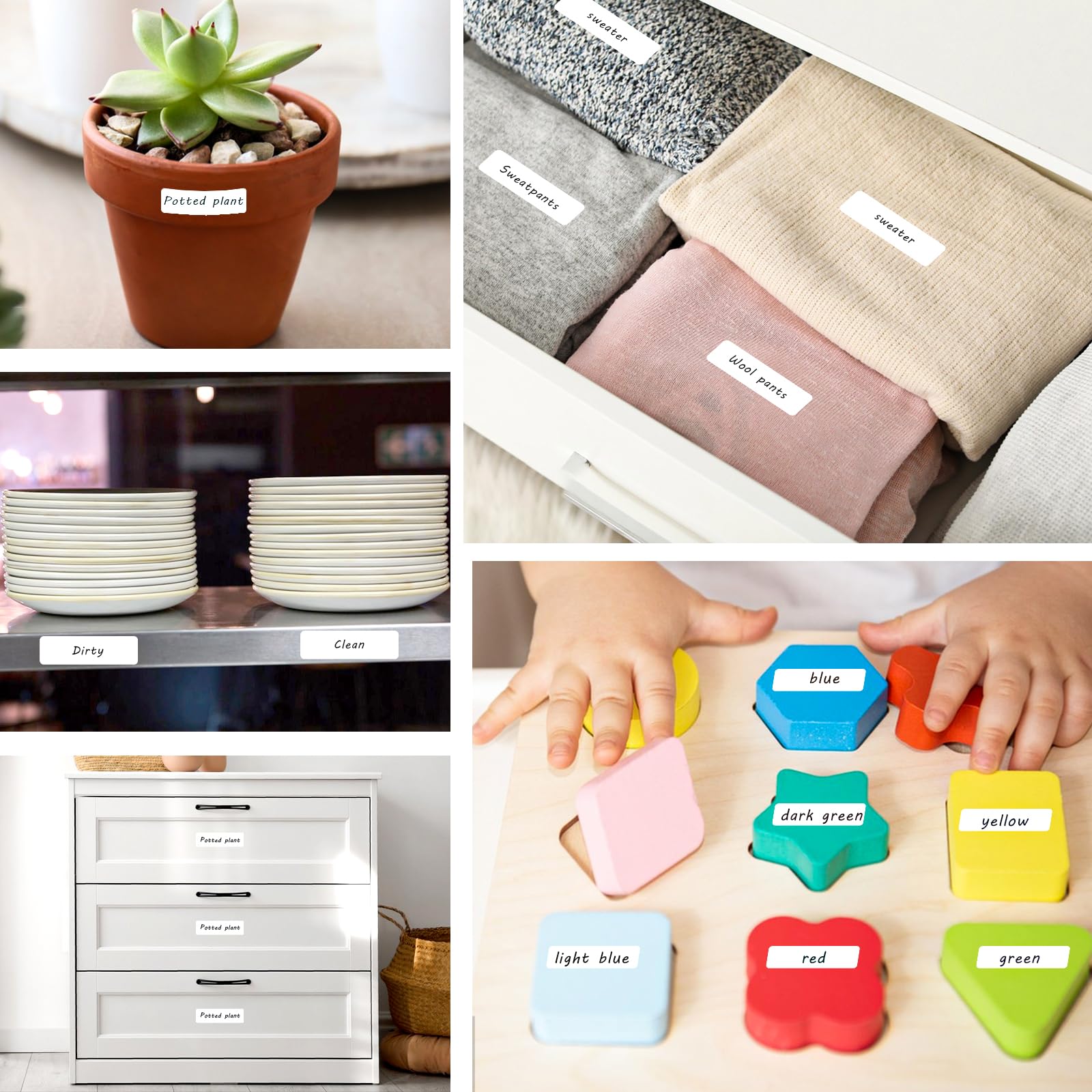 Snapklik.com : 1980 Pcs Blank File Folder Labels 05x175 Inch Writable ...