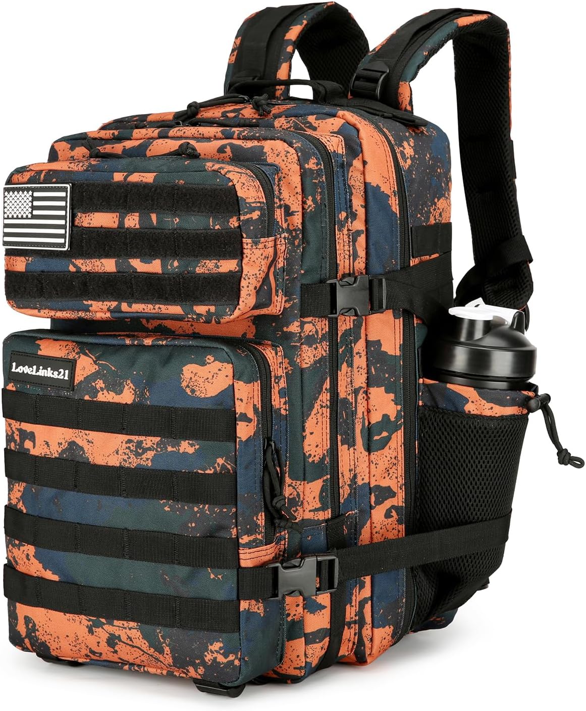 Amazon.com: Lovelinks21 25L Tactical Backpack for Men Women Military ...