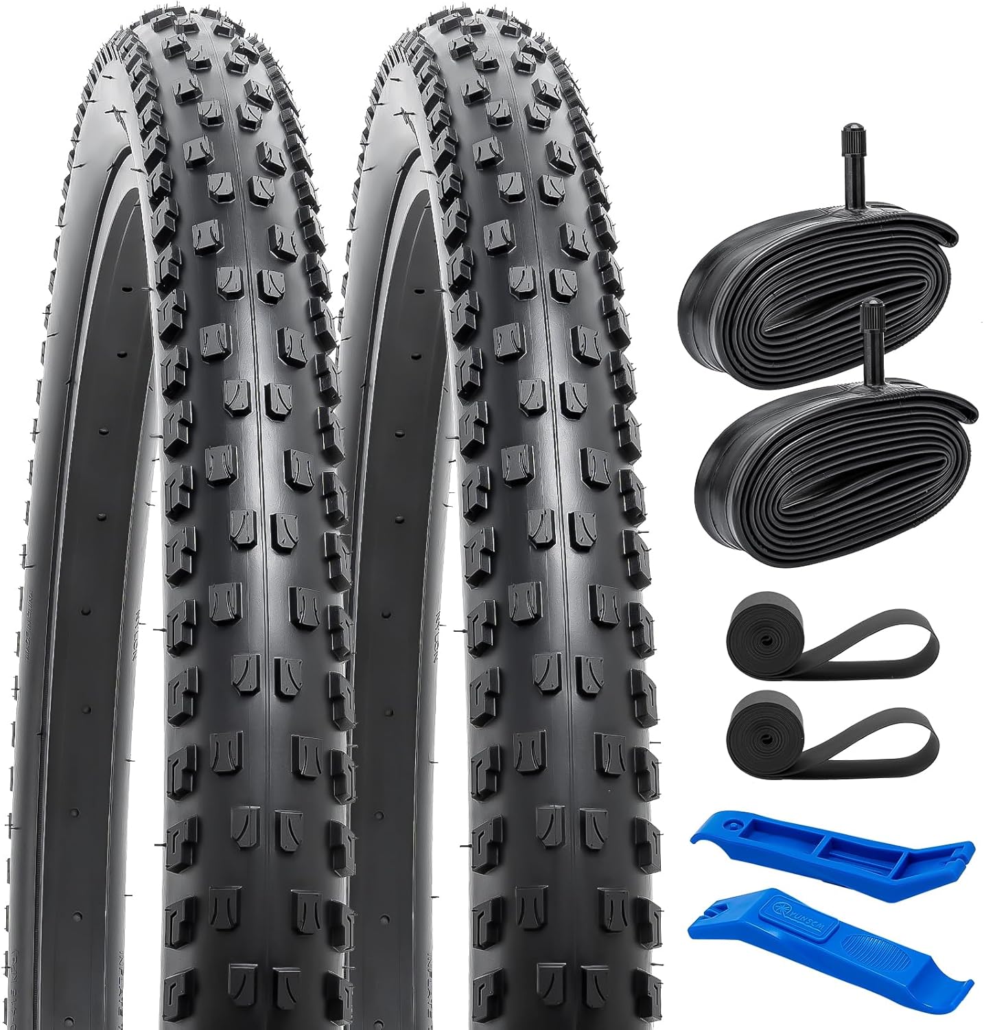 Amazon.com : YUNSCM 2-PCS 27.5" Bike Tires 27.5x2.10/54-584 and 27.5" Heavy Duty Bike Tubes ...