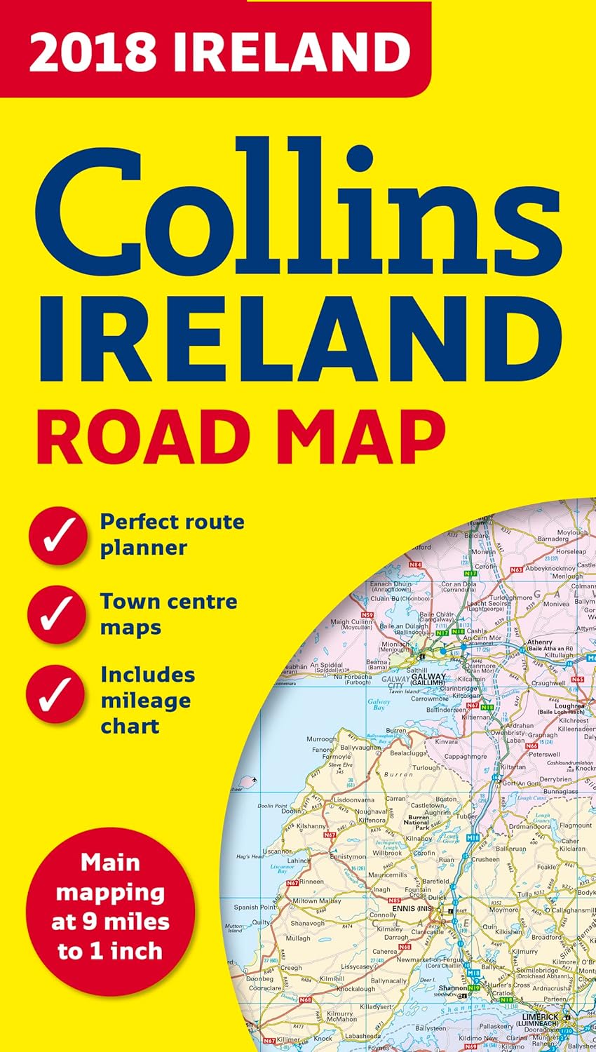 2018 Collins Ireland Road Map: Collins UK: 9780008211592: Amazon.com: Books