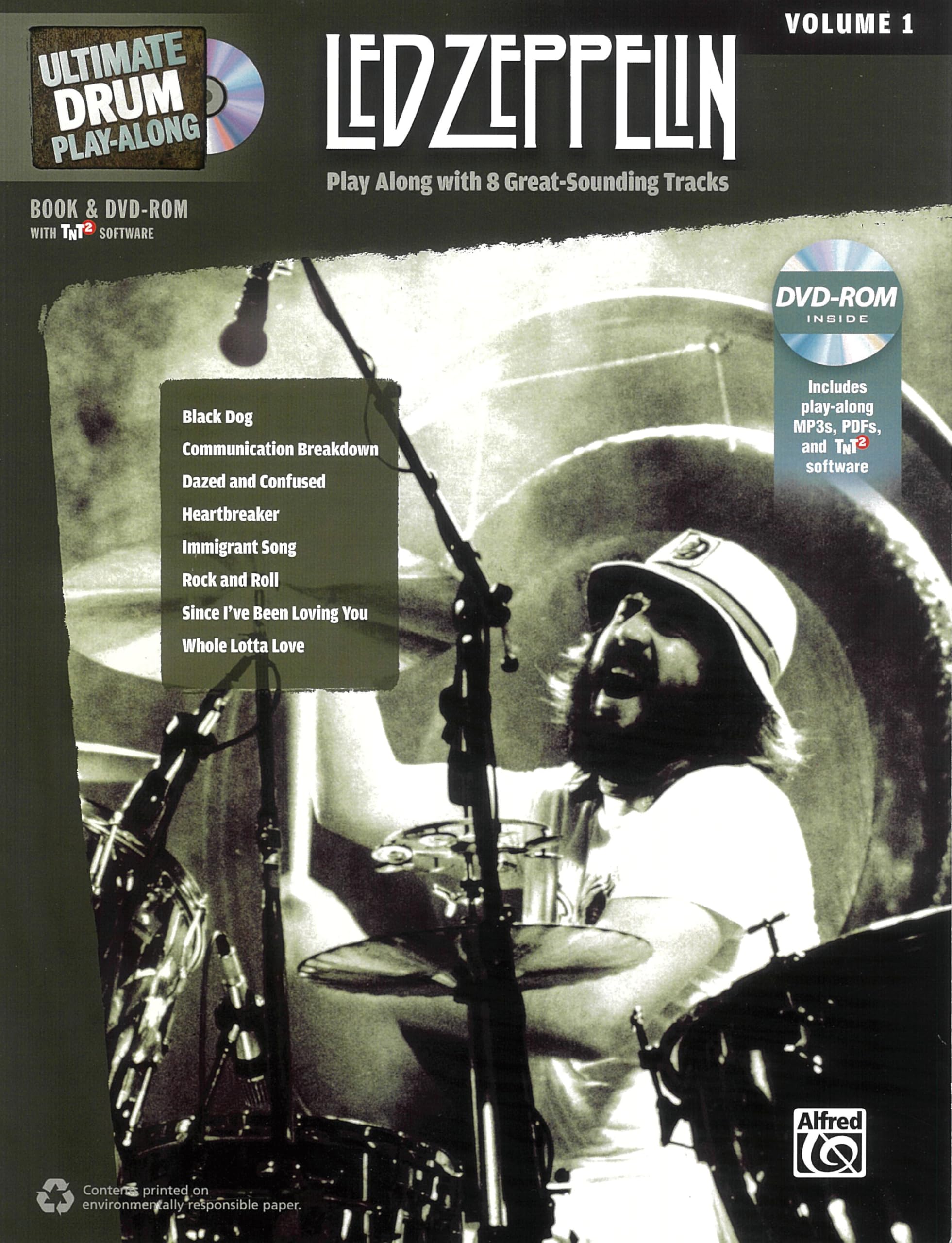 Ultimate Drum Play-Along Led Zeppelin, Vol 1: Play Along with 8 Great ...