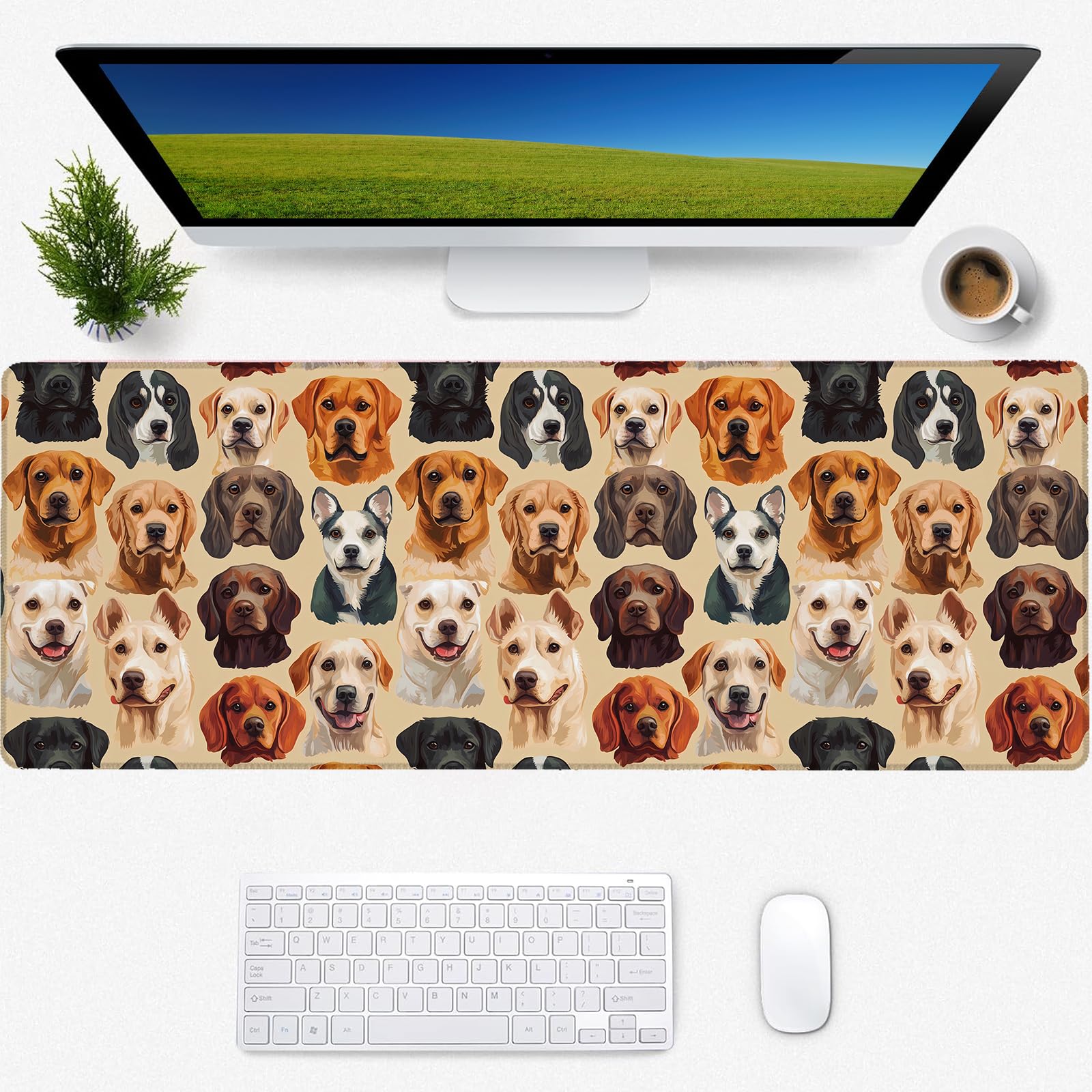 Amazon.com: Dog Gaming Mouse Pad, Desk Mat, Non-Slip Rubber Base Cool ...