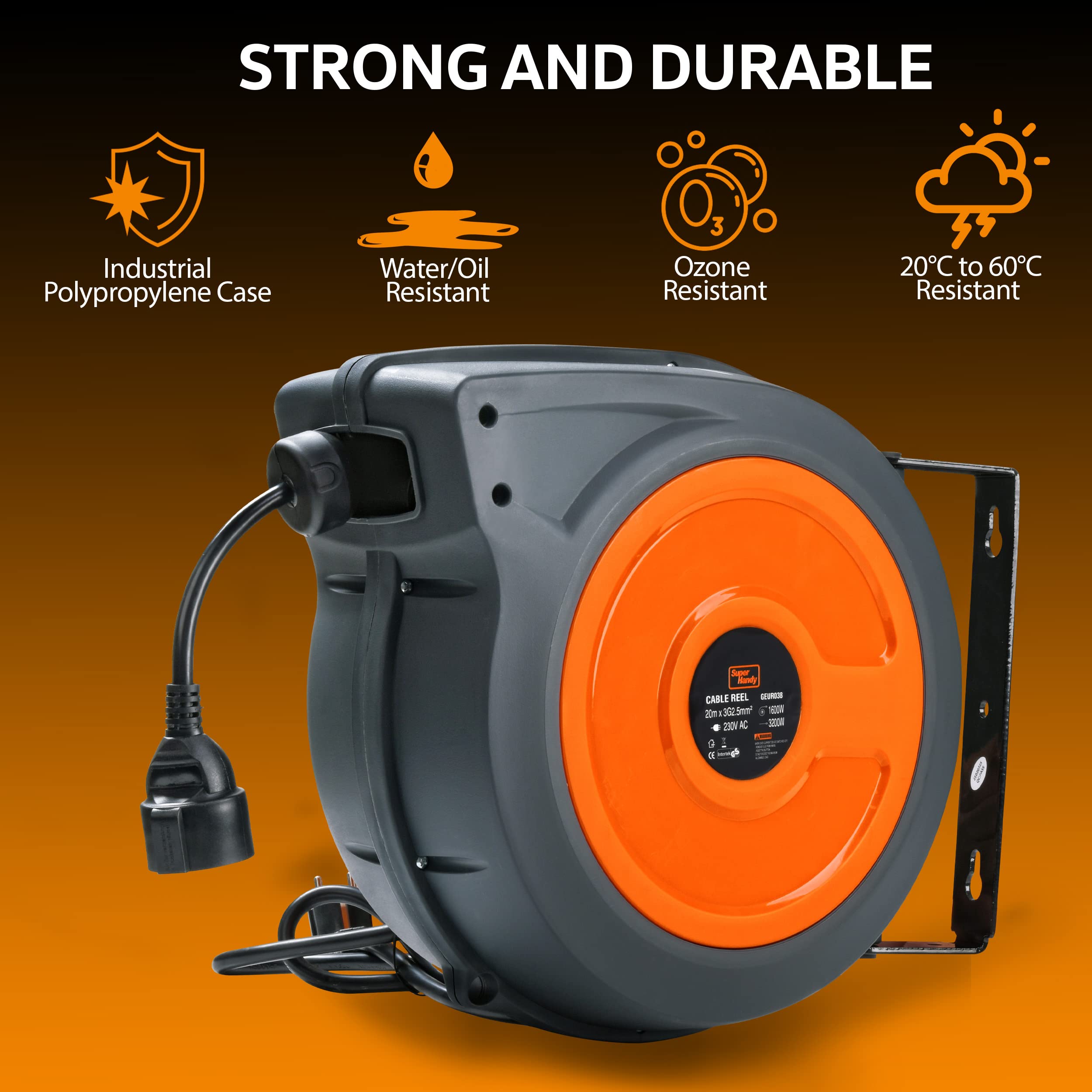 Heavy Duty Extension Cord Reel