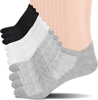 Amazon.com: Cozi Foot Ankle Socks for Women: 10 Pairs Cotton Soft ...