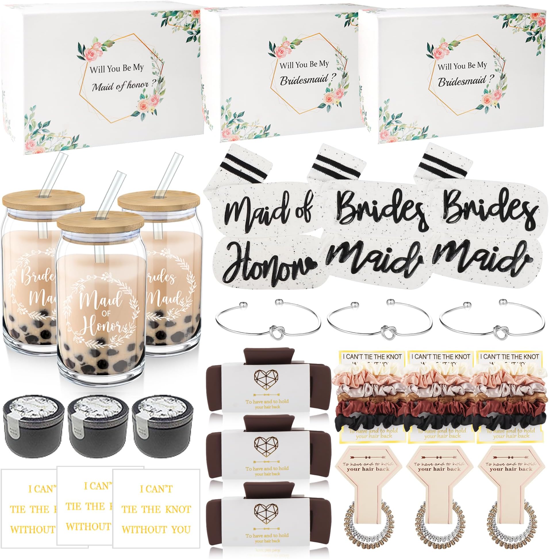 Amazon.com: Elysirise Bridesmaid Gifts,Bridesmaid Proposal Gifts, Will ...
