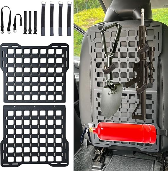 Amazon.com: Metal Rigid Molle Panels for Vehicles - Alloy Truck Mount ...