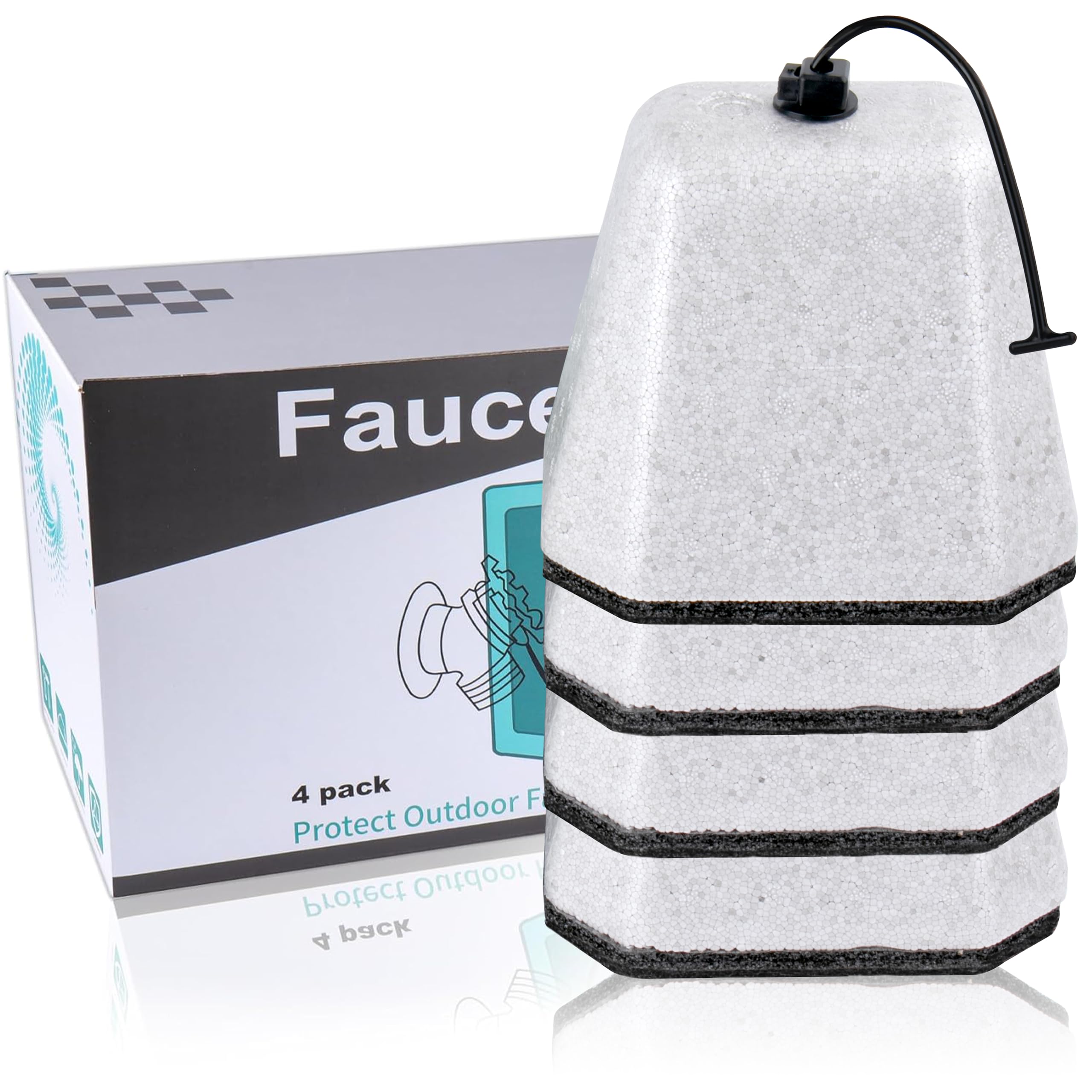 Amazon.com: Outdoor Faucet Covers for Winter Freeze Protection, Foam ...