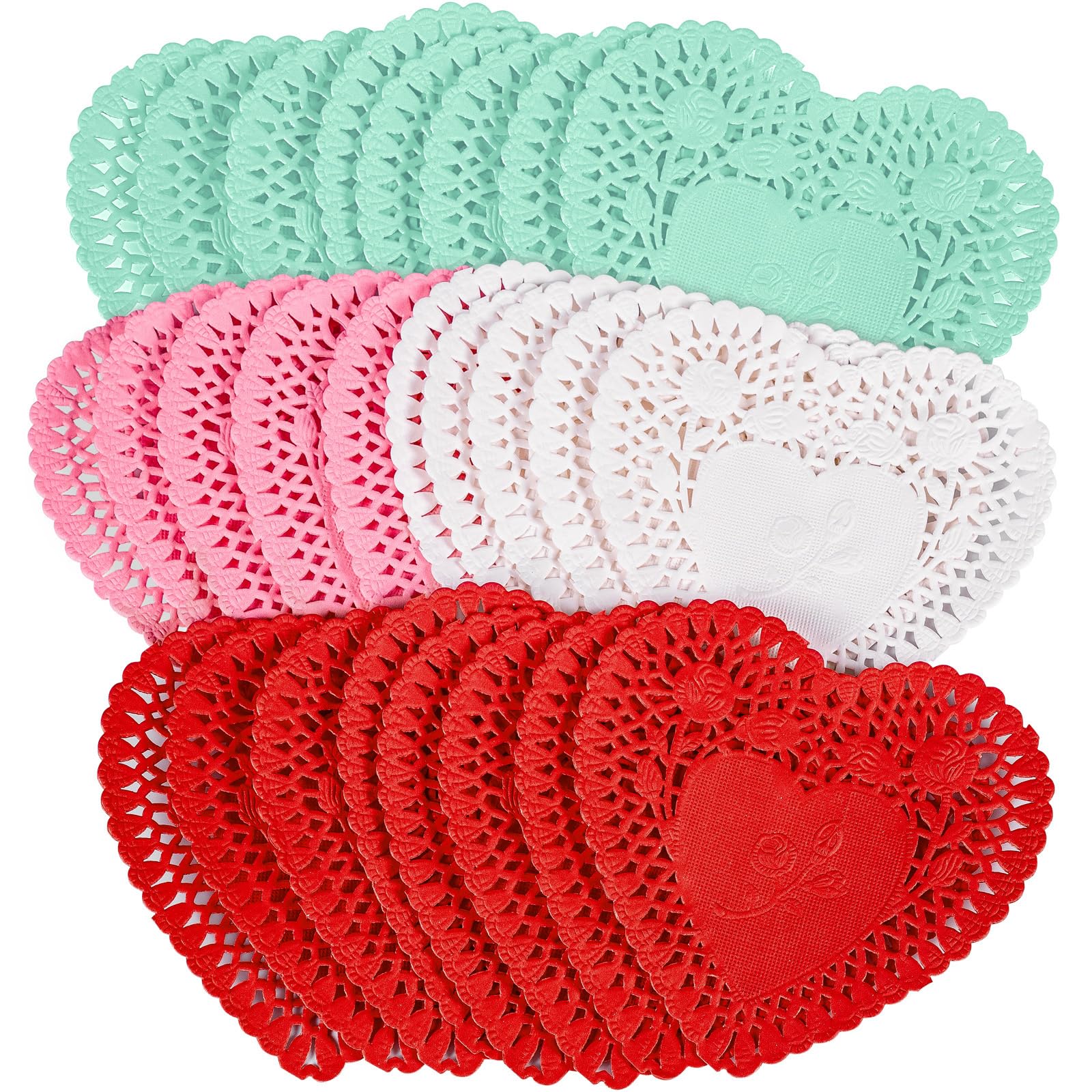 Amazon.com: 600PCS Paper Heart Doilies for Crafts - Valentines Day ...