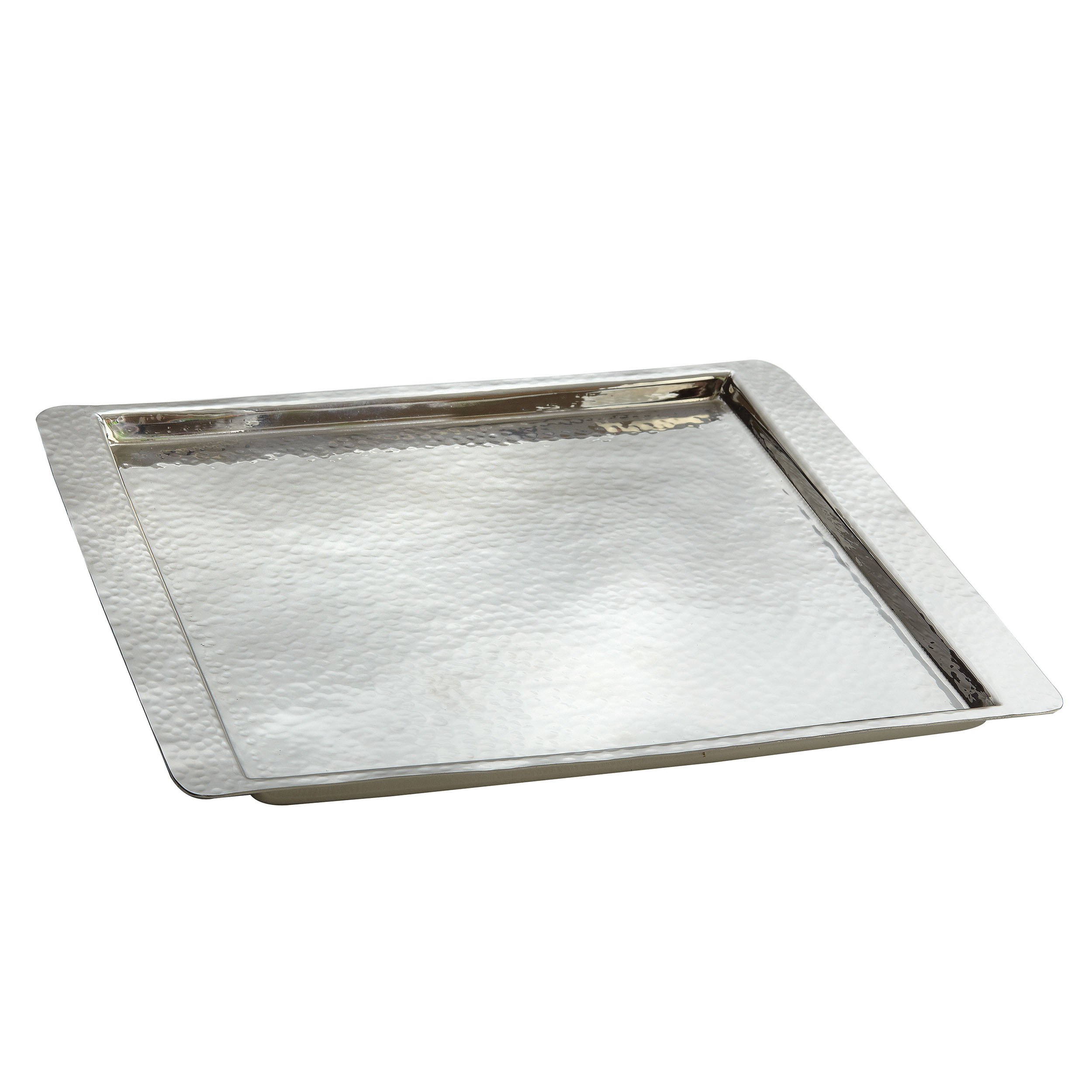Amazon.com | Elegance Square Tray, 11 by 10-Inch, Silver: Serving Trays