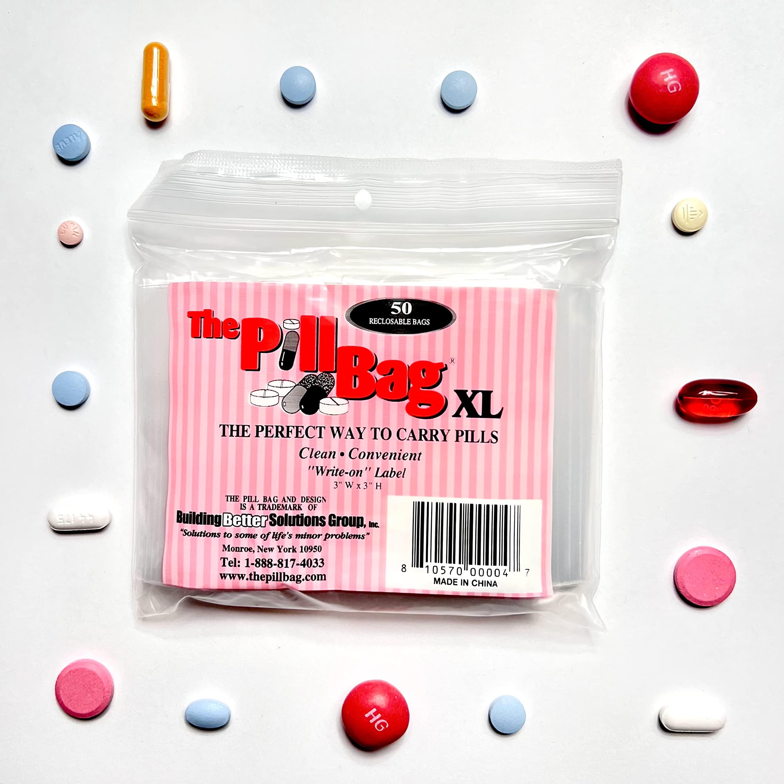 Amazon.com: The Pill Bag | Medicine Pill Organizer with Labels for AM ...