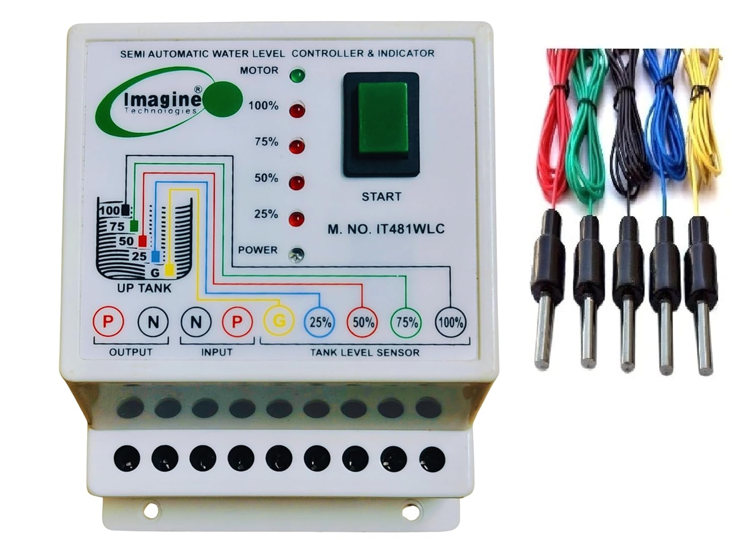 Imagine Technologies Manually Start and Automatic Stop Water Level Controller and 4 Level ...