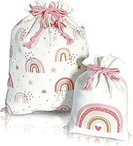 Amazon.com: Gather & Knot Drawstring Gift Bags | 20" Large 12" Small ...