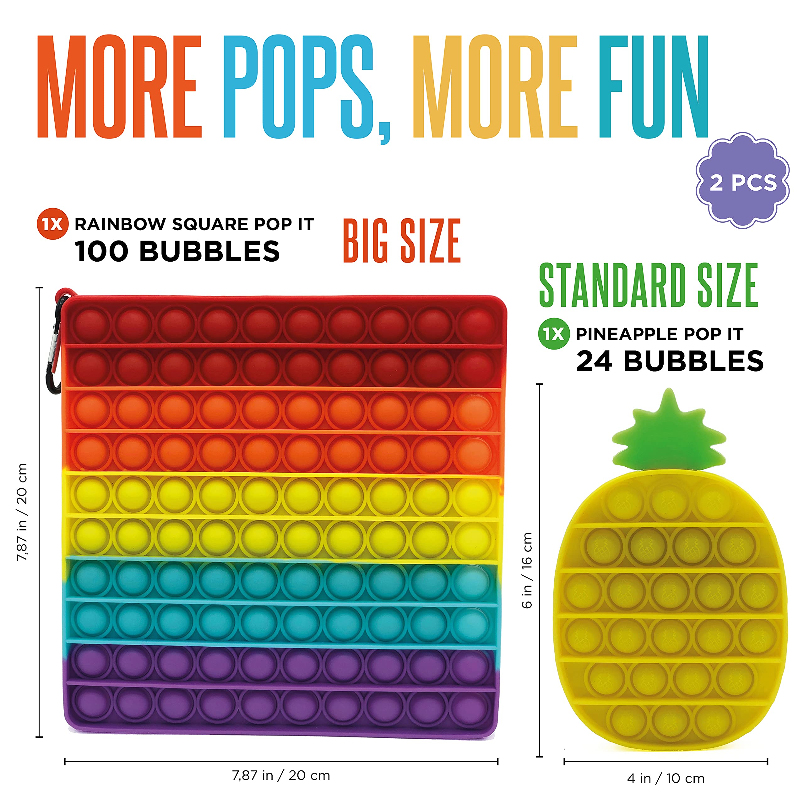 Buy Natura Domum Poppet Fidget Toy, Pineapple Pop It & Giant Pop It ...