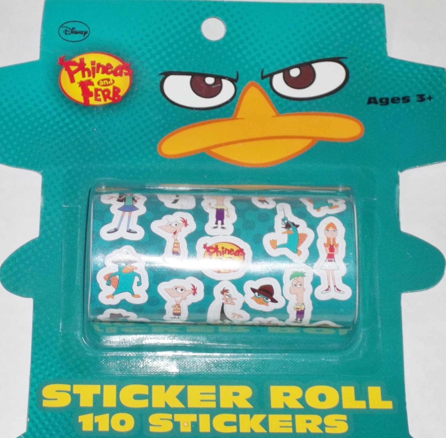 Disney Phineas and Ferb 100 Stickers Sticker Roll : Amazon.co.uk: Toys ...