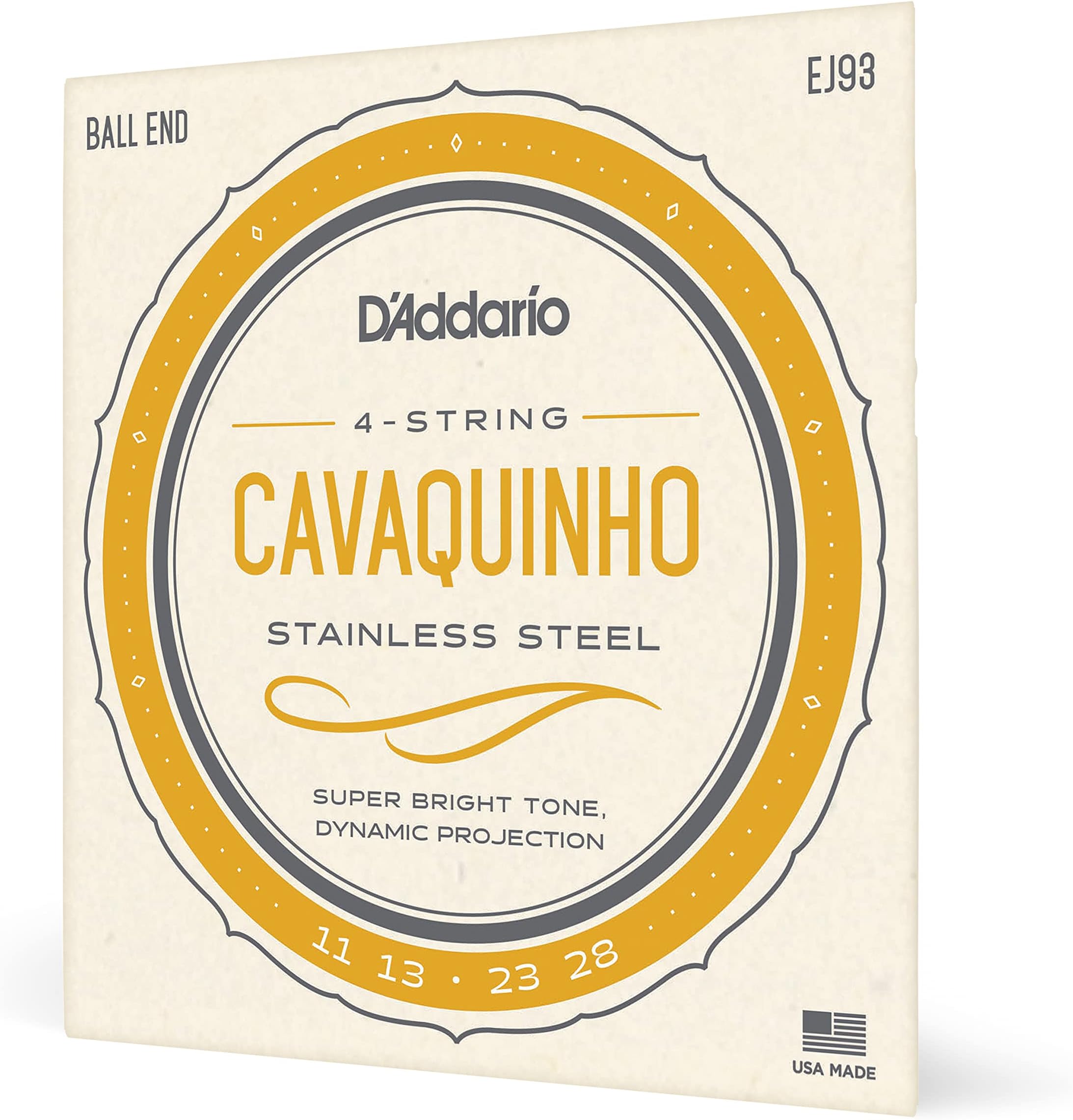 Amazon.com: D'Addario EJ93 Stainless Steel Cavaquinho String Set - Ball ...