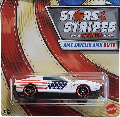 Hot Wheels Stars Stripes Series AMC Javelin AMX 110 color blanco ...