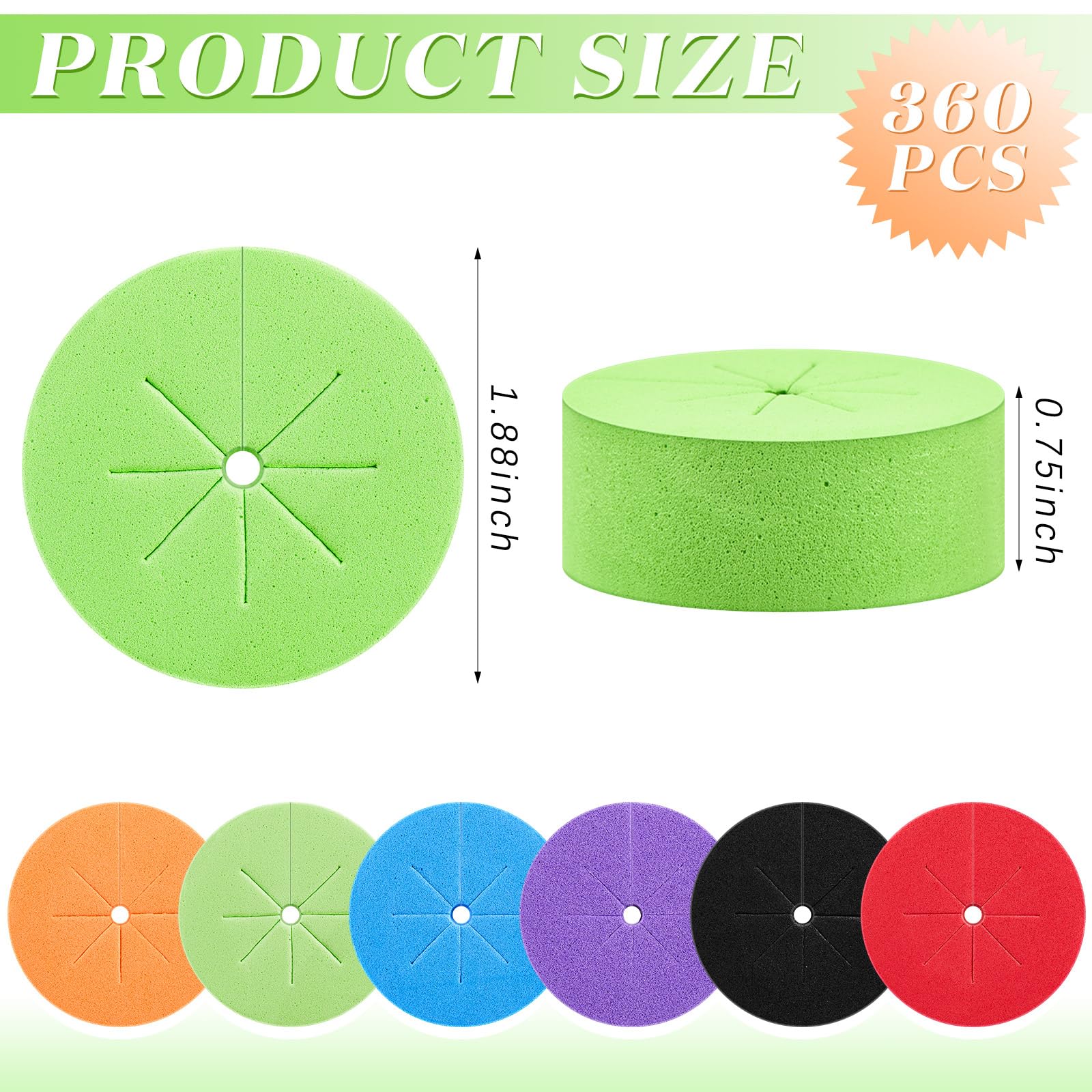 Snapklik.com : Lallisa 360 Pack 2 Inch Garden Clone Collars DIY Foam ...